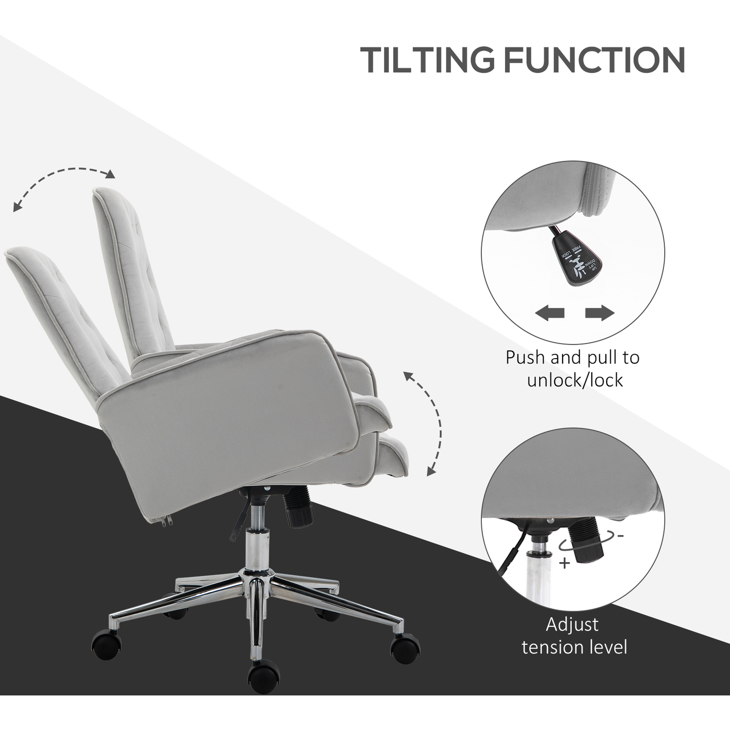 Swivel Computer Chair with Arm Support with Armrest