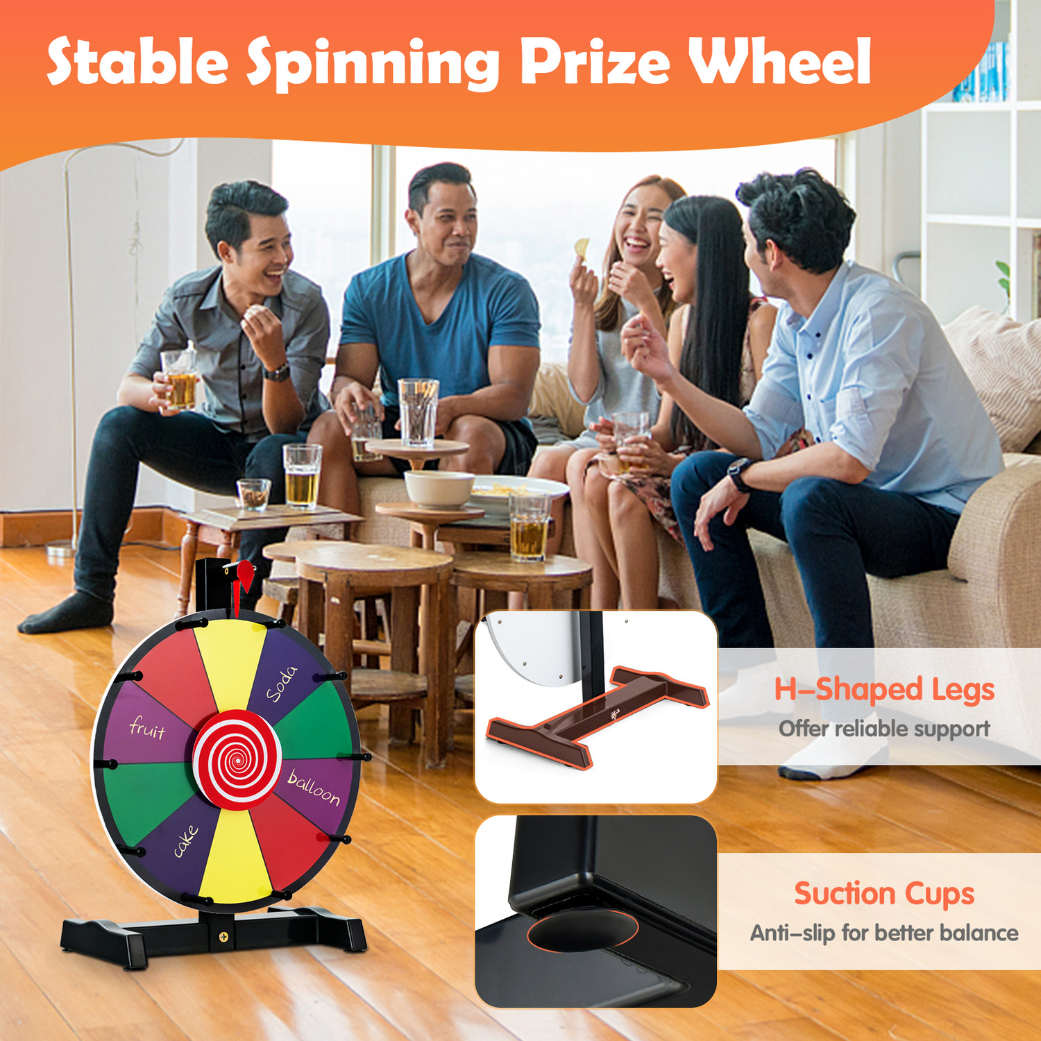 30cm Spinning Wheel Tabletop Spinning Prize Wheel
