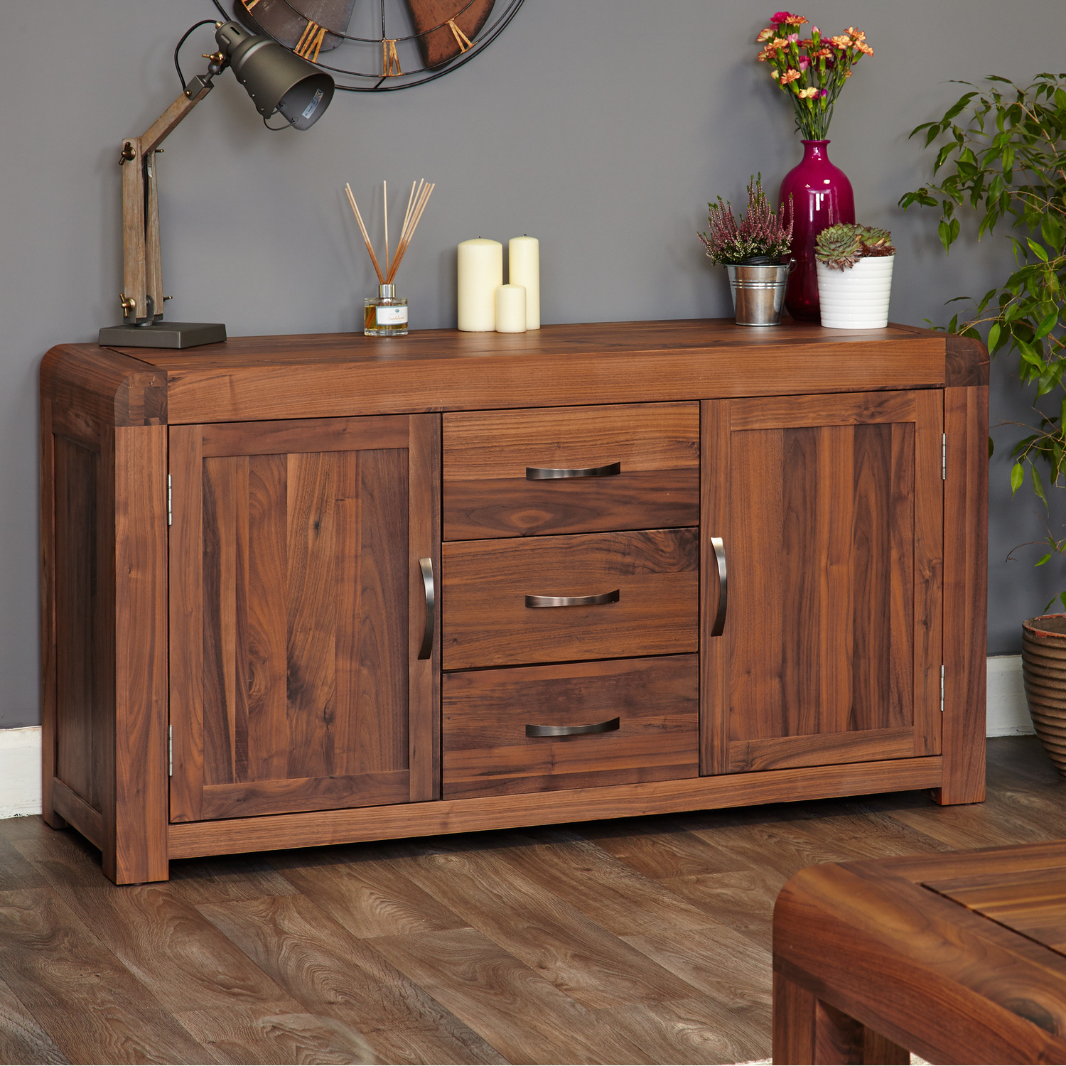Shiro Walnut Large Sideboard