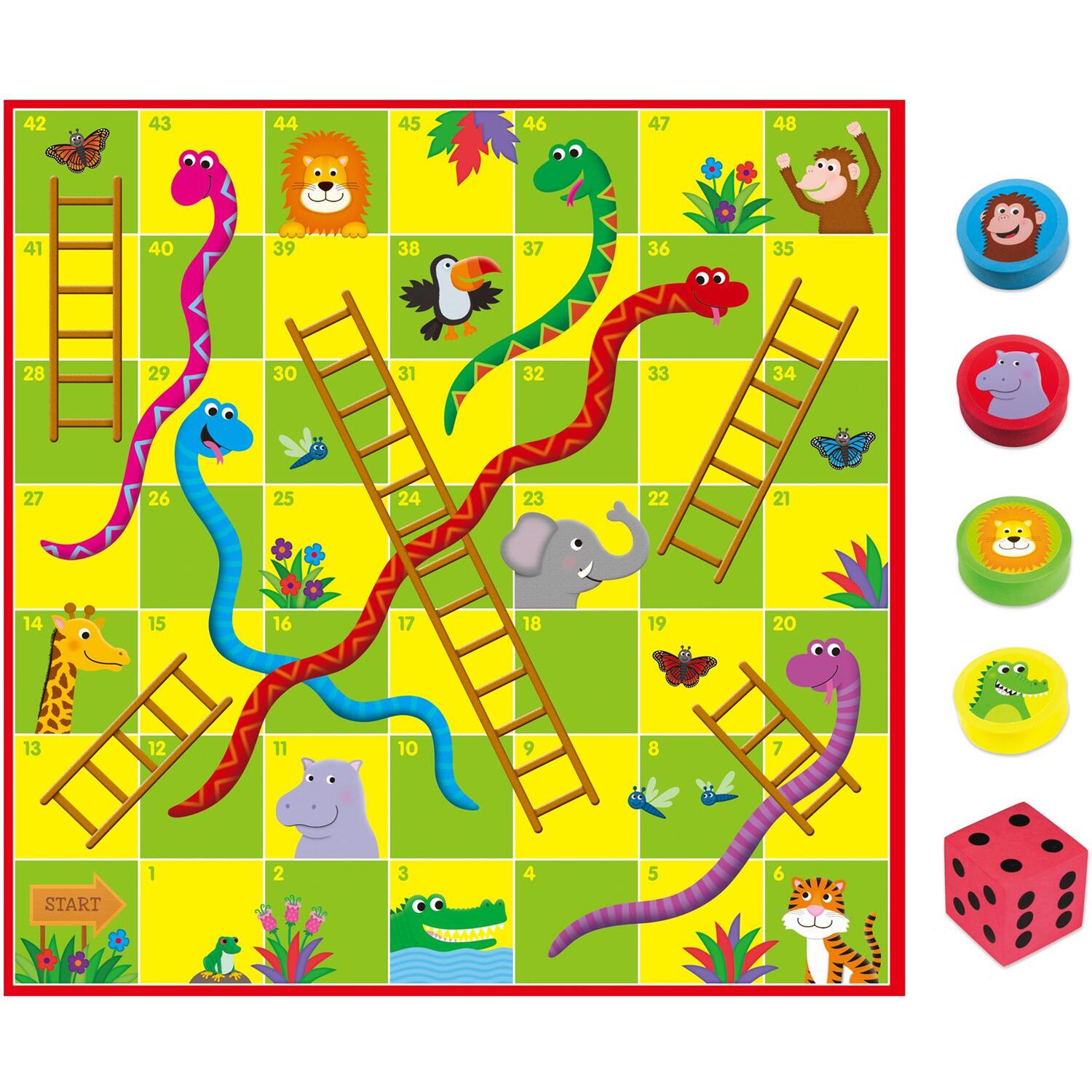 Giant Snakes and Ladders Puzzle
