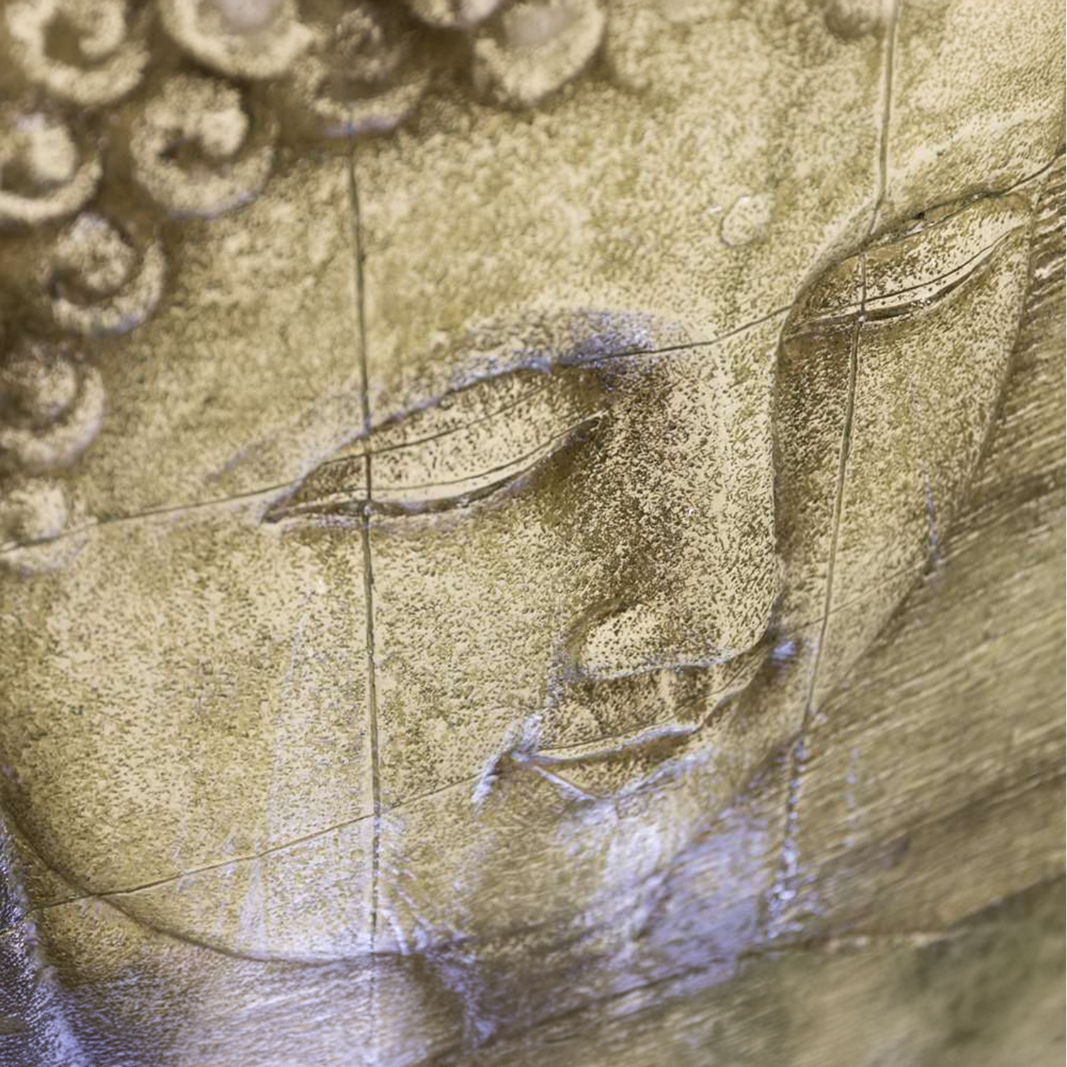 Nirvana Falls Buddha Face Water Feature with Lights