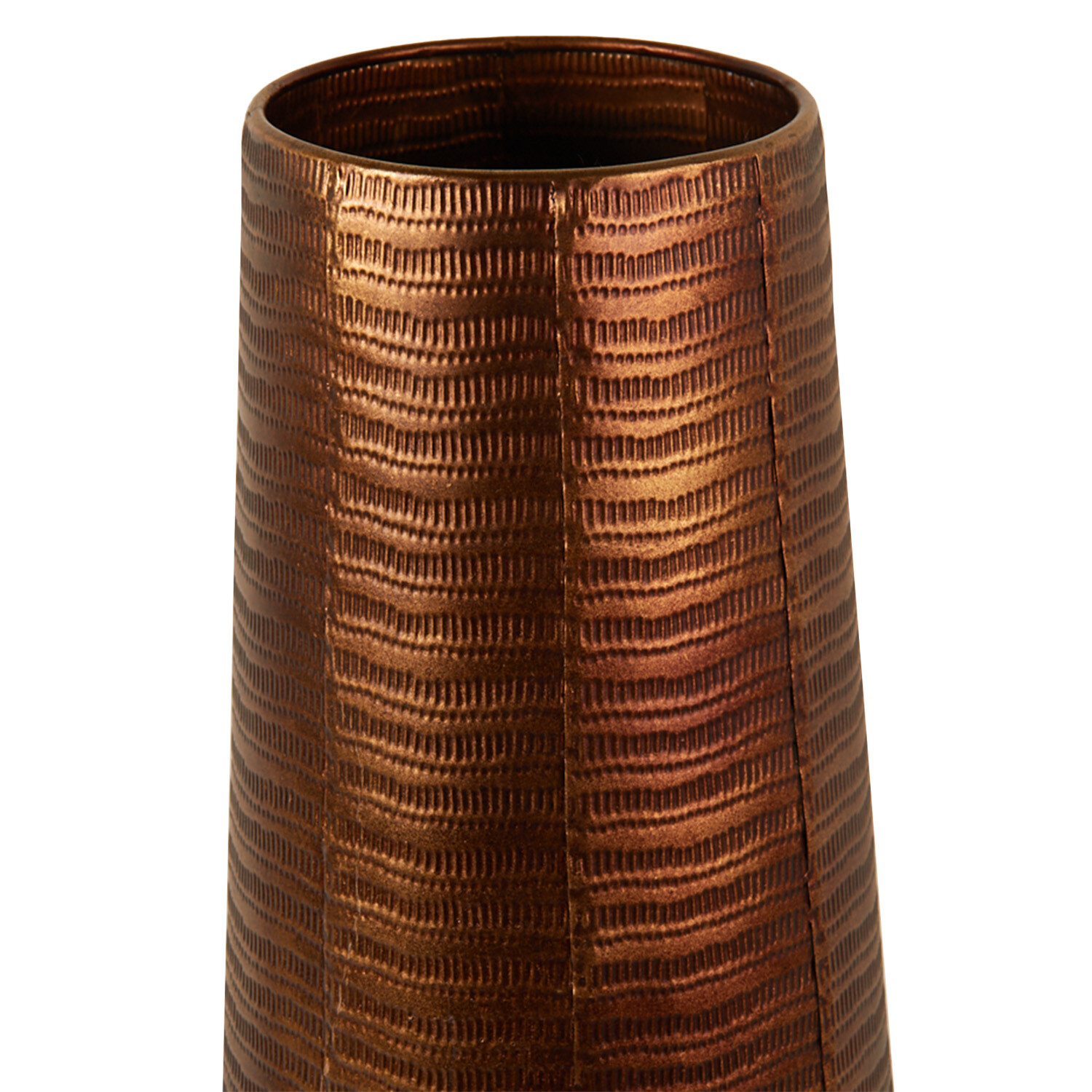 Bronze Tall Metal Vase 65cm