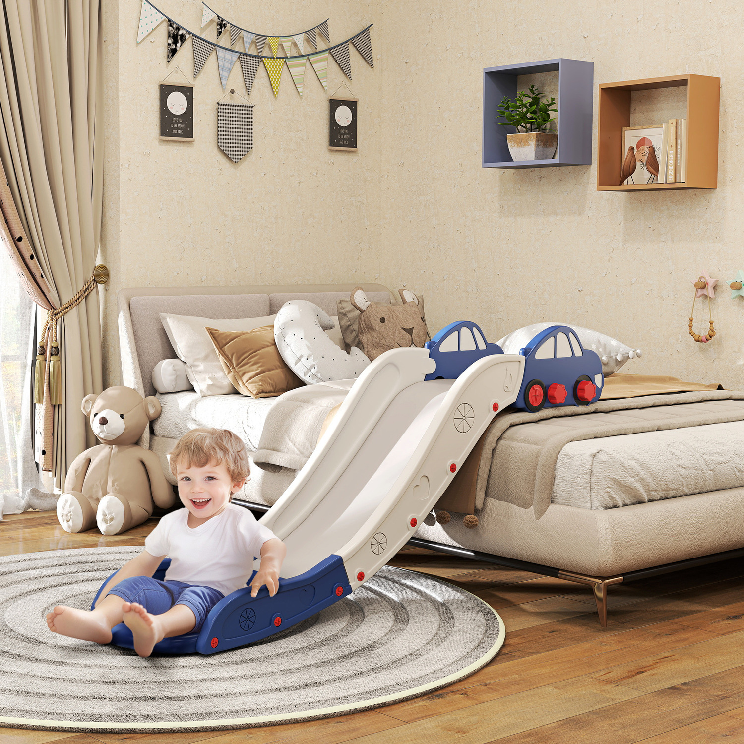 AIYAPLAY Kids Slide for Couch Bed Sofa Easy to Assemble