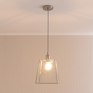Susie Glass Shade Single Pendant Ceiling Light with LED Bulb