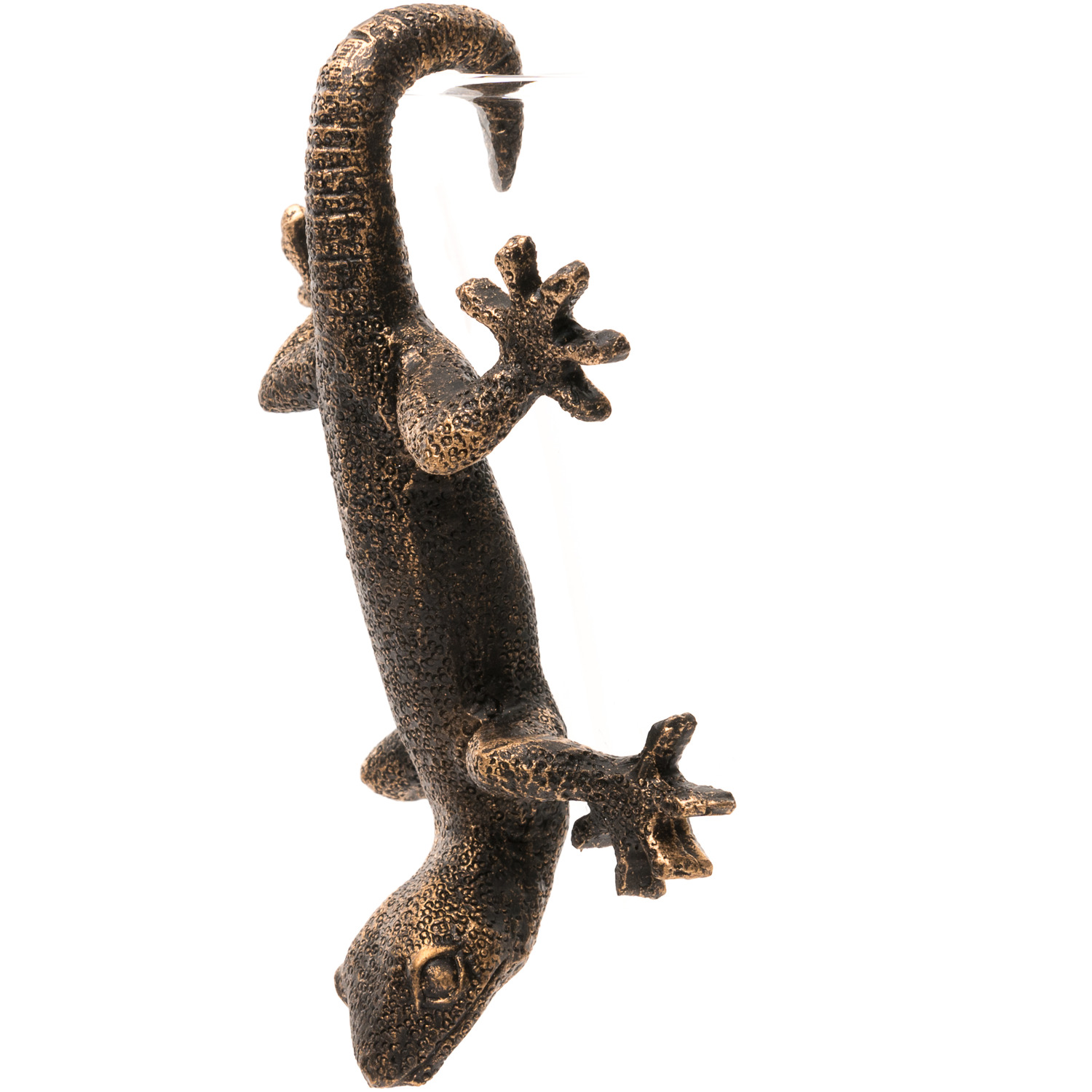 Antique Bronze Coloured Gecko Pot Buddy Plant Pot Hanger