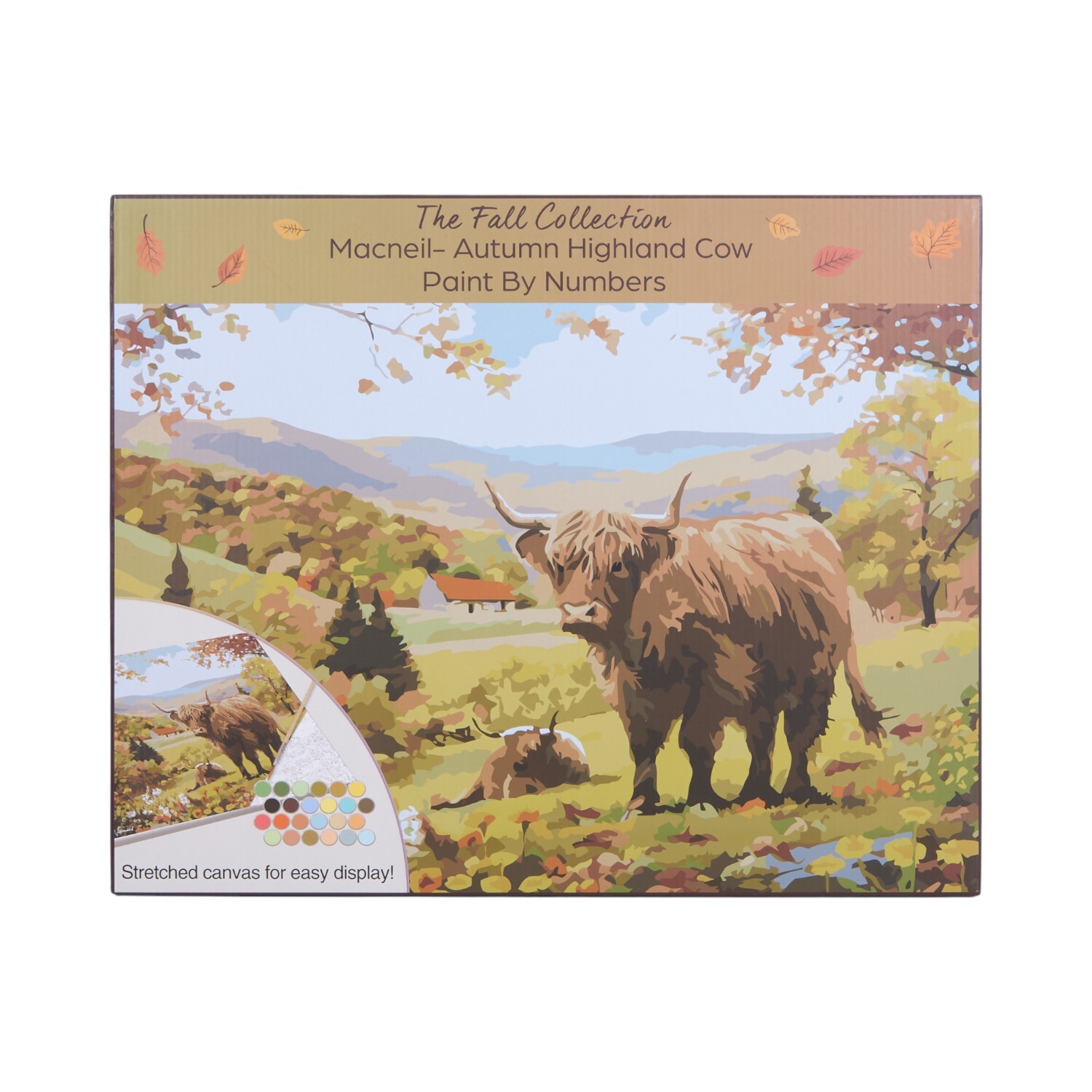 Macneil Autumn Highland Cow Paint By Numbers Kit
