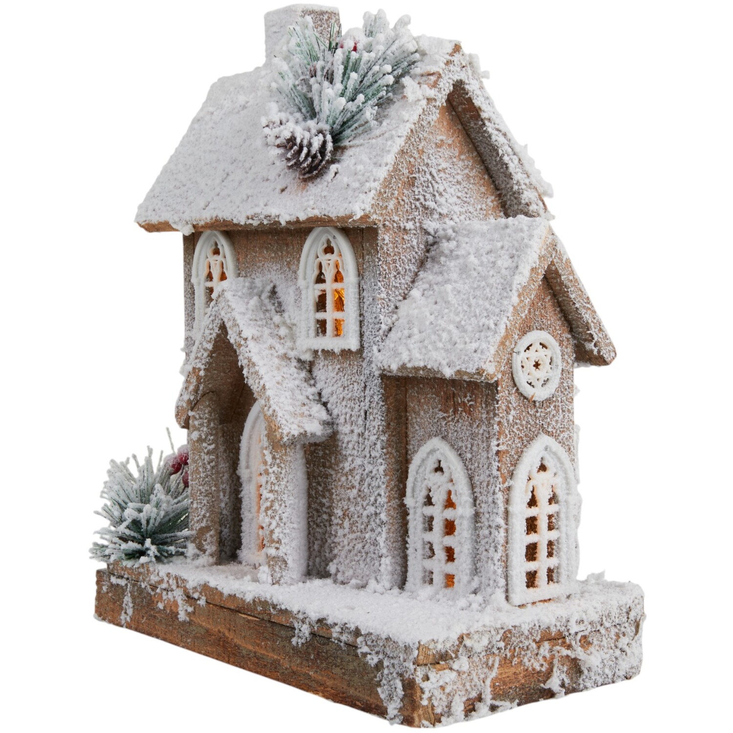 Natural Flocked LED House
