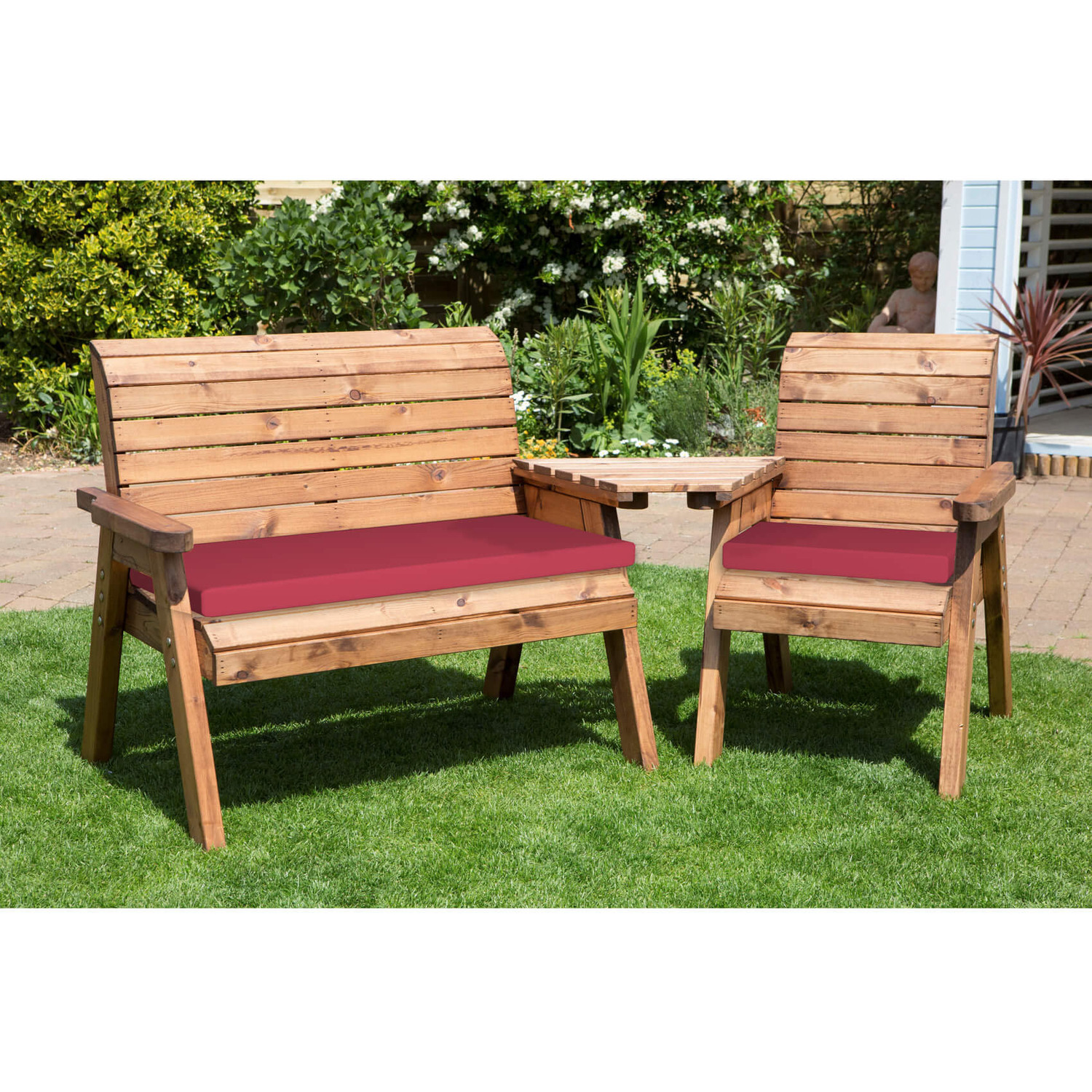 Charles Taylor 3 Seat Companion Set Angled with Seat Cushions