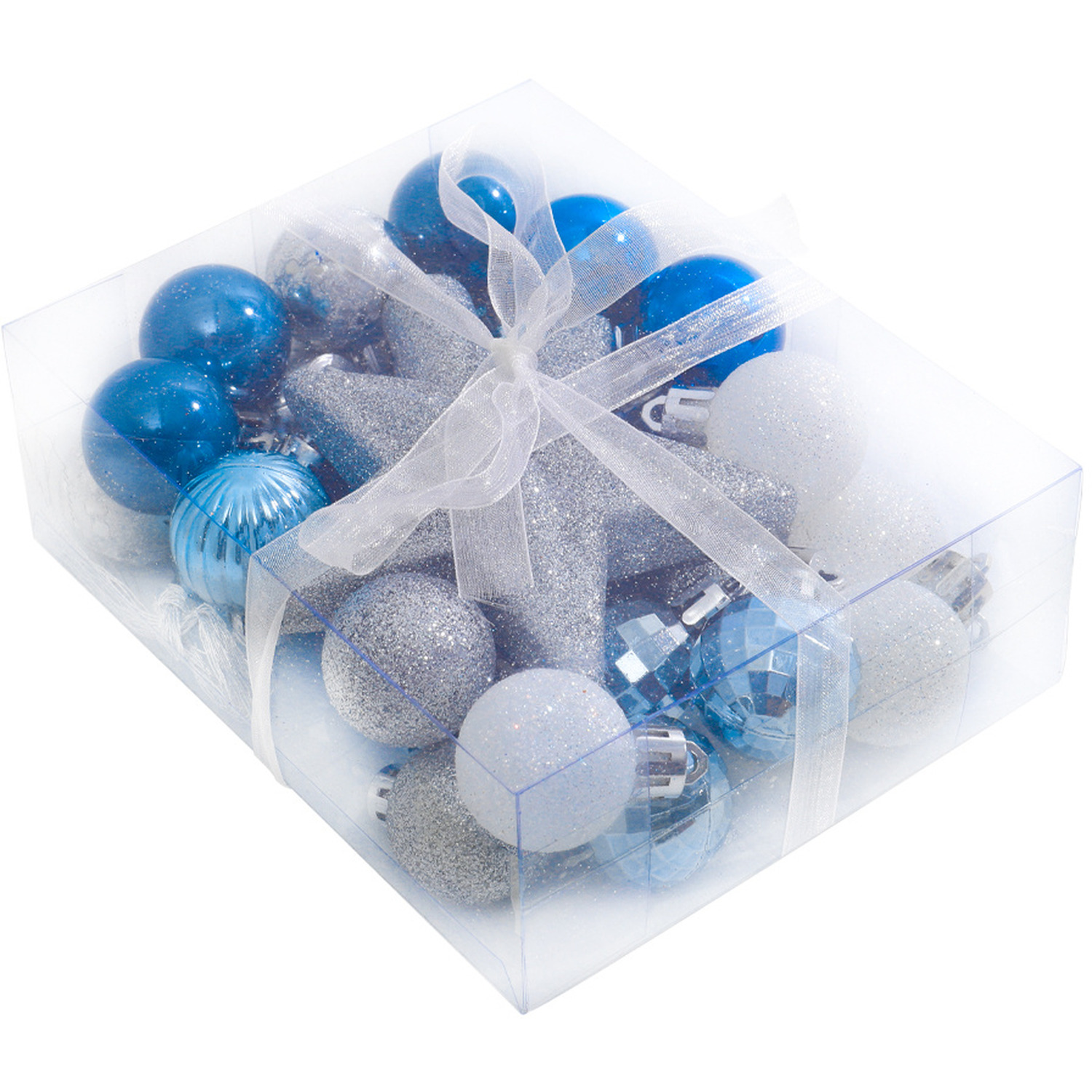 30PCS Christmas Tree Top Hanging Baubles Ornament Home Decor
