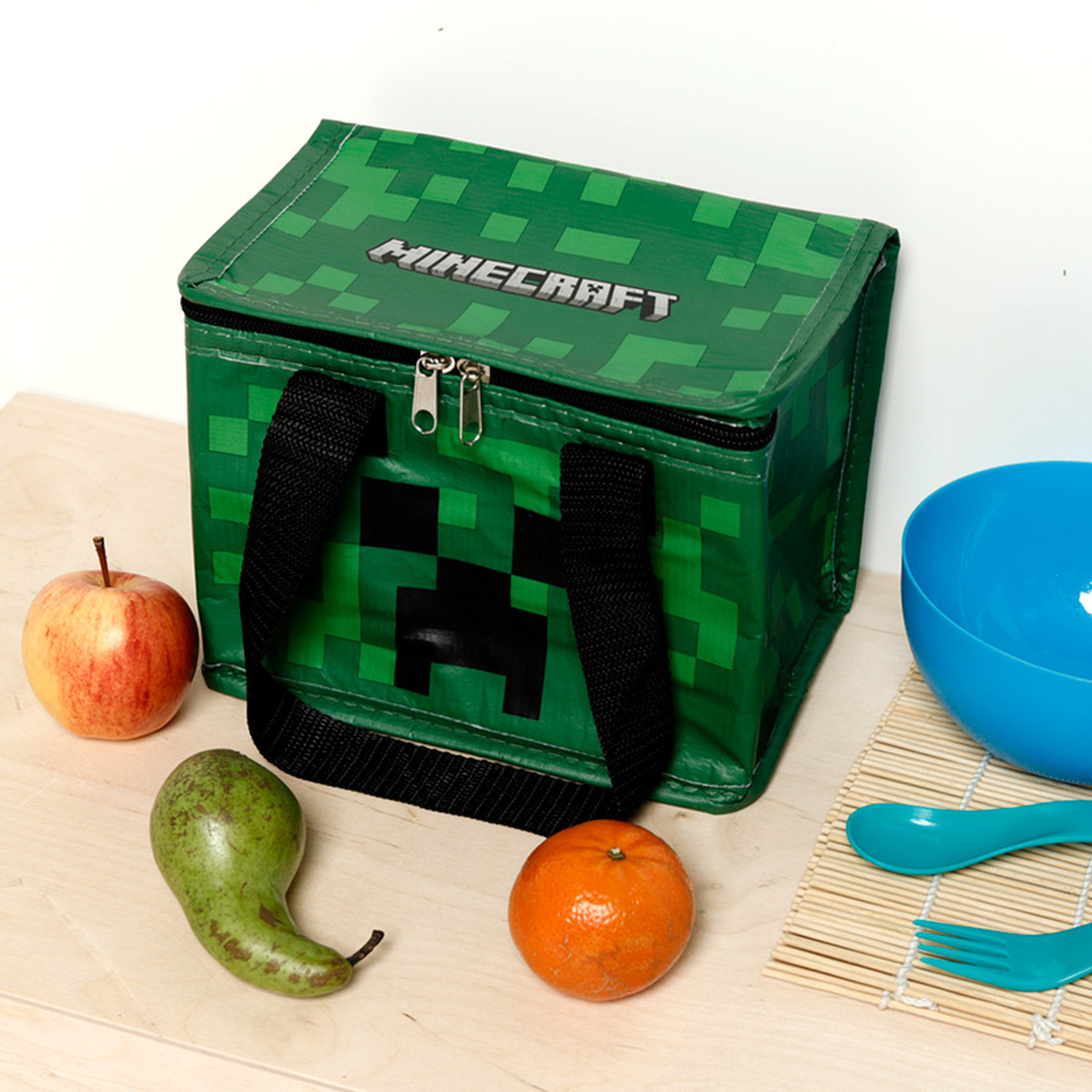 Minecraft Creeper RPET Reusable Lunch Bag Cool Bag