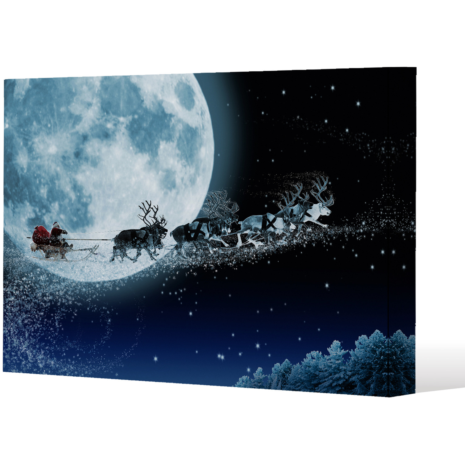 Magic Santa'S Sleigh Gallery Canvas