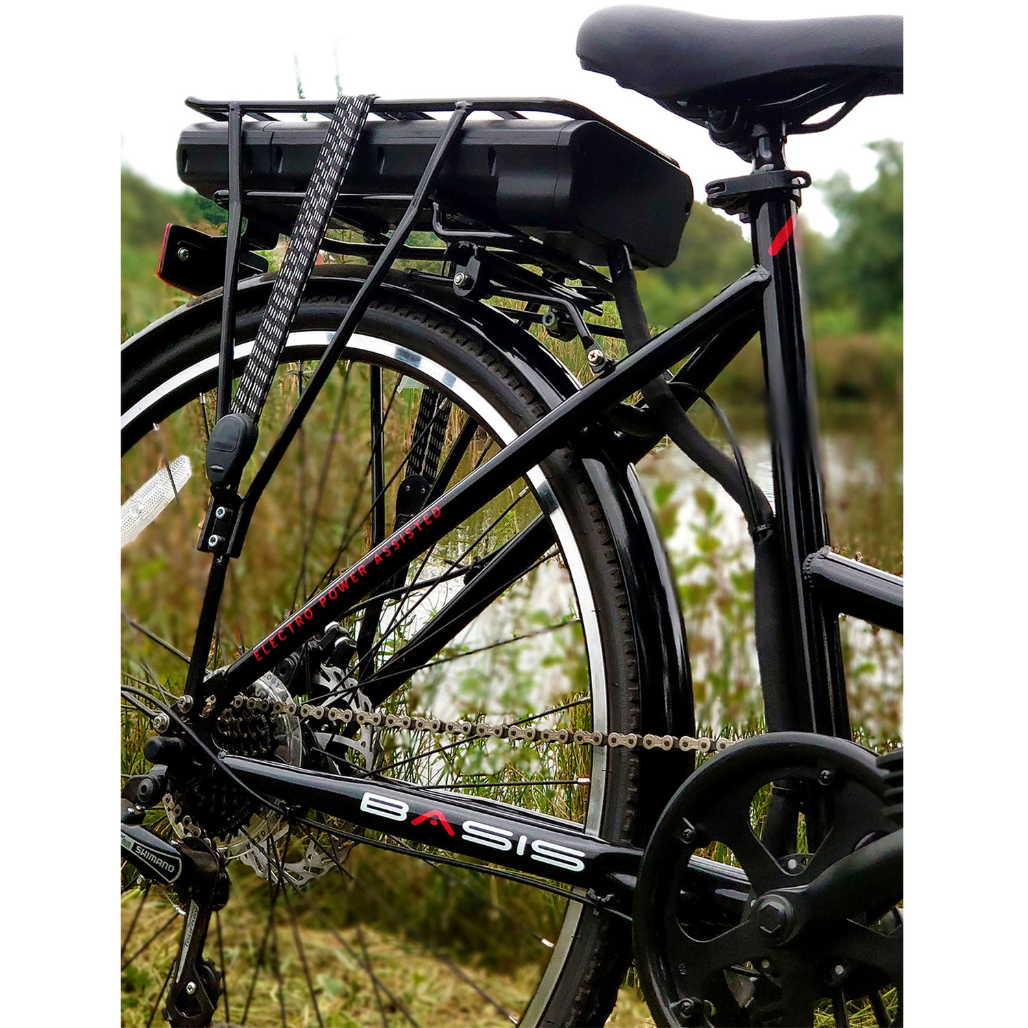 Basis Hybrid 700c Folding Electric Bike, 9.6Ah