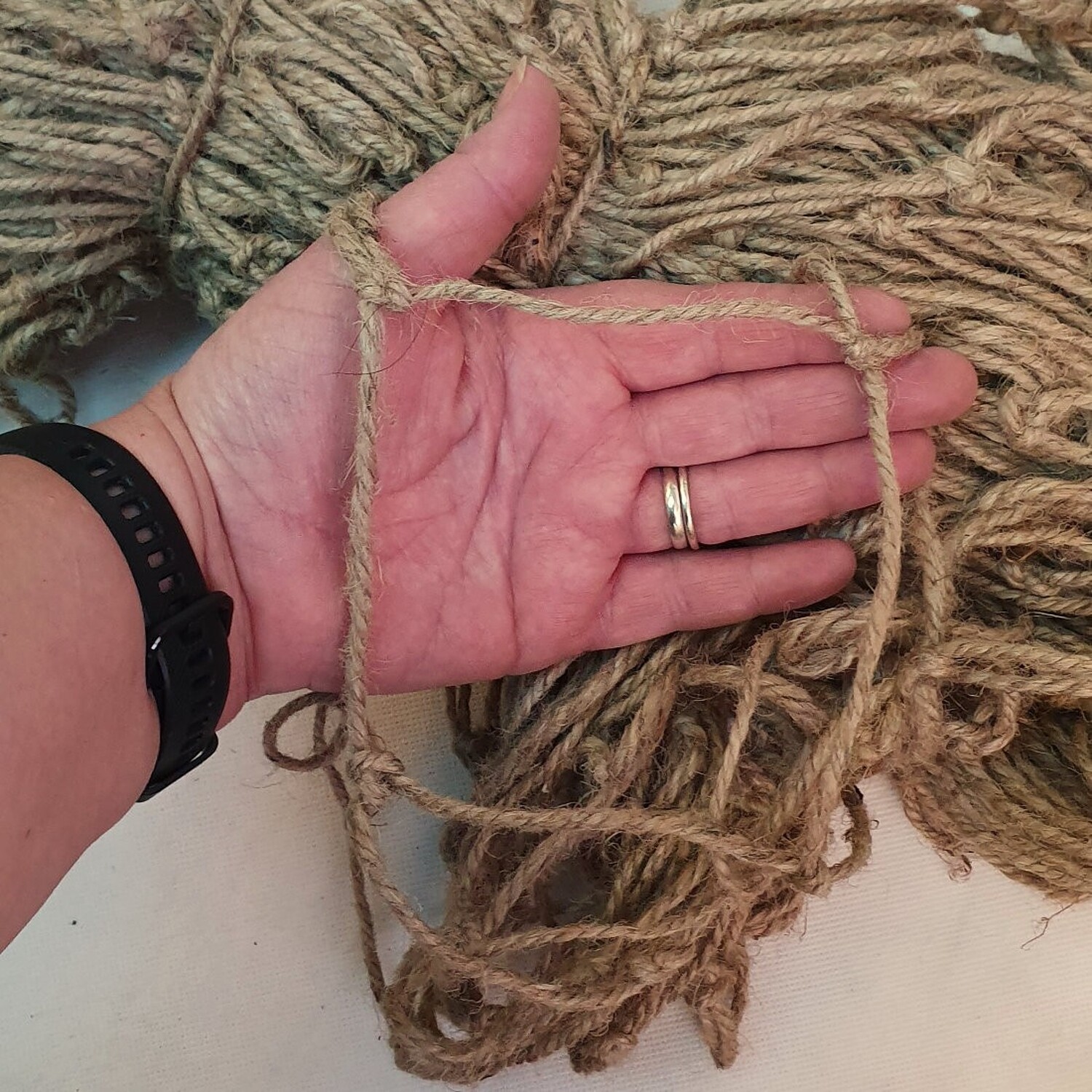 Jute Heavy Duty Natural Biodegradable Pea Bean Netting