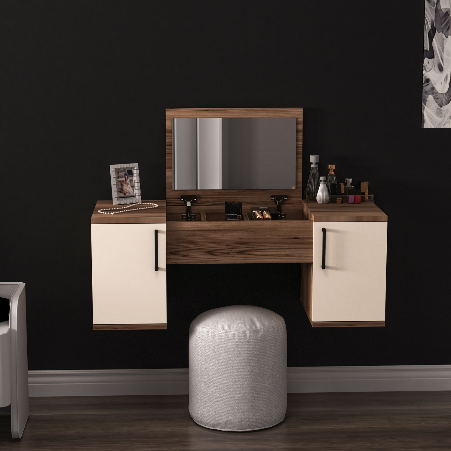 Dressing Table with Mirror Wall Mounted Vanity Marie