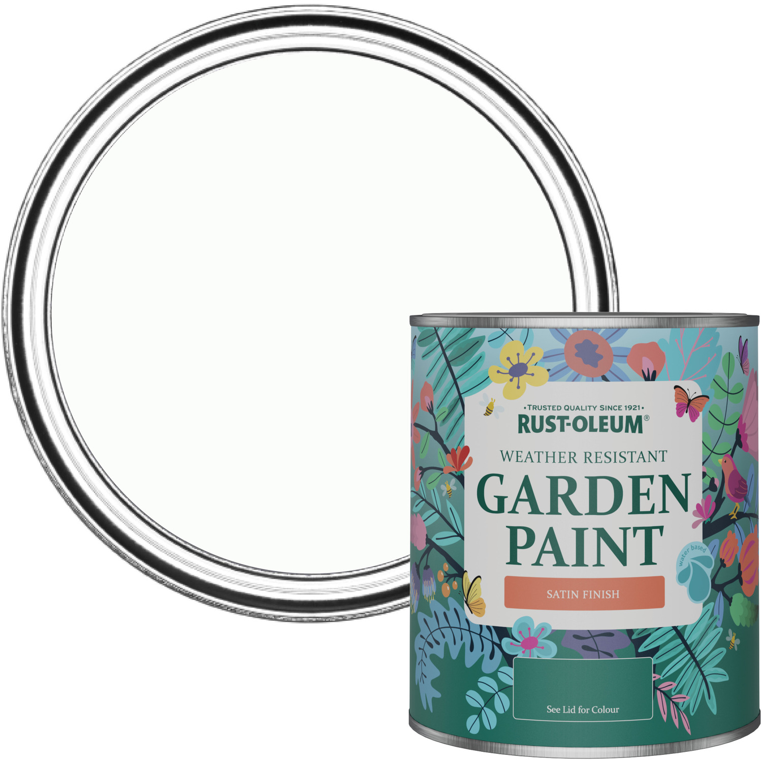Rust-Oleum Garden Paint in Satin Finish - Moonstone 750ml