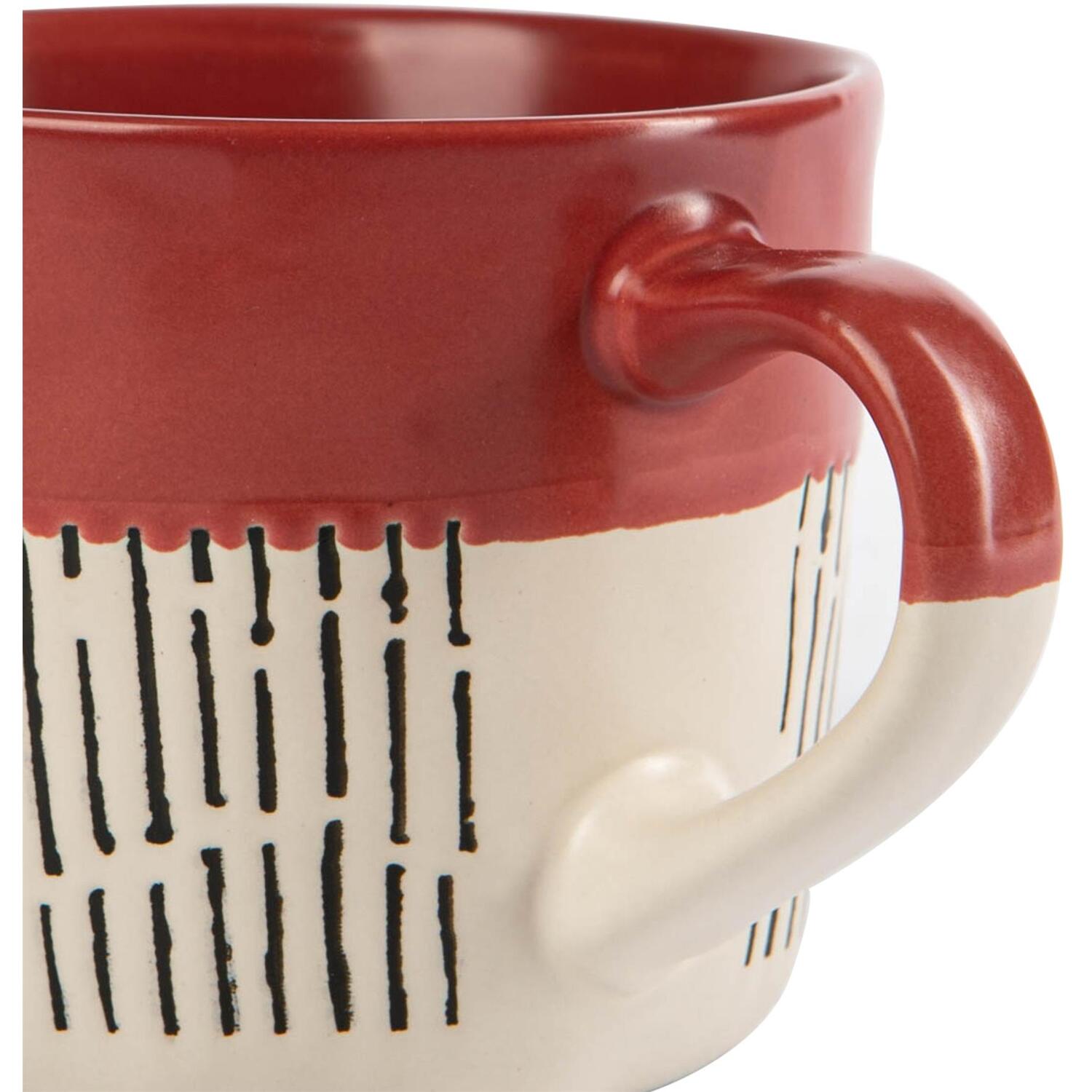 475ml Dipped Dash Stoneware Coffee Mug