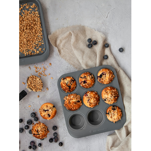 Smart Ceramic Muffin Tray with Non-Stick Coating, 24 x 22cm