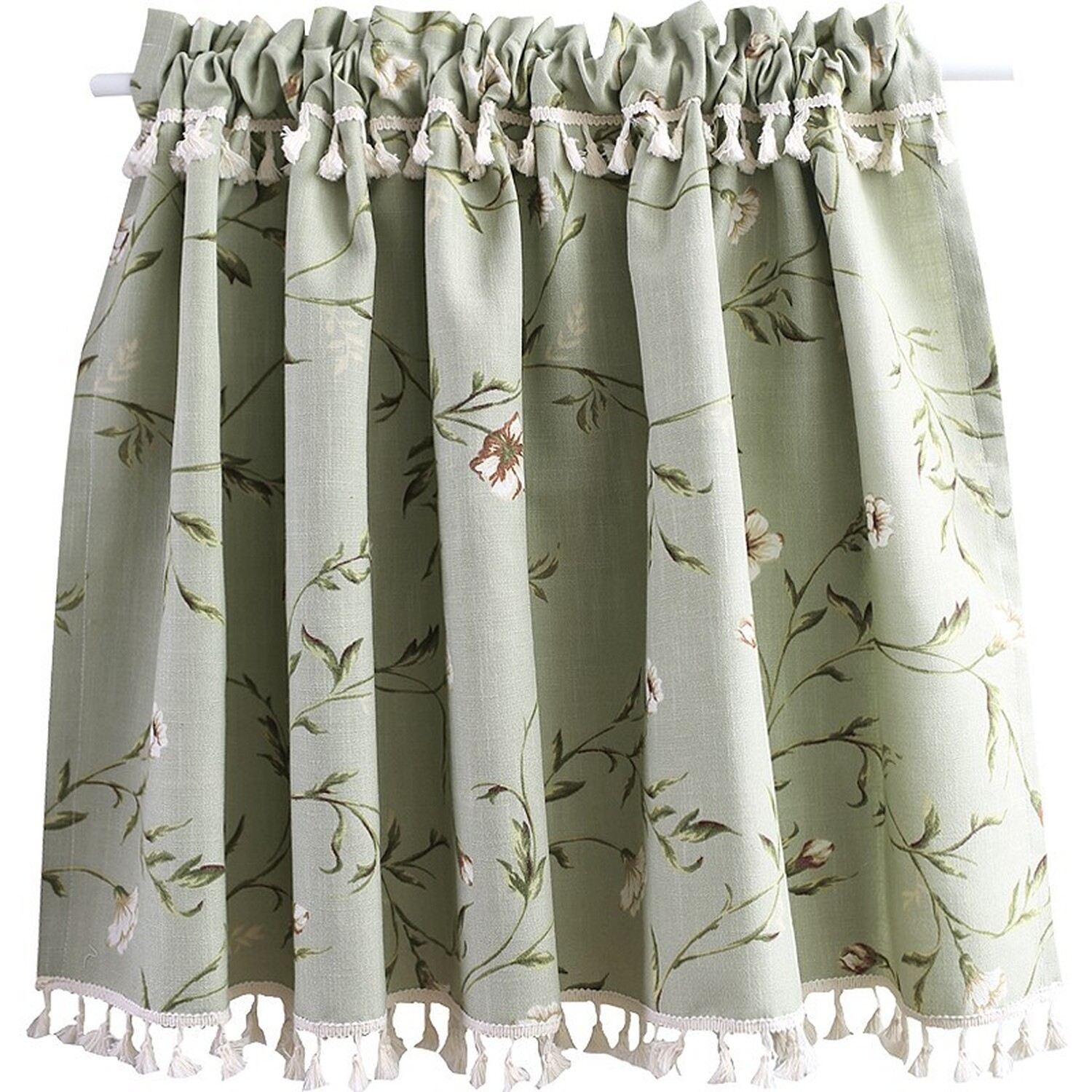 Blended Slub Fabric Half Curtain