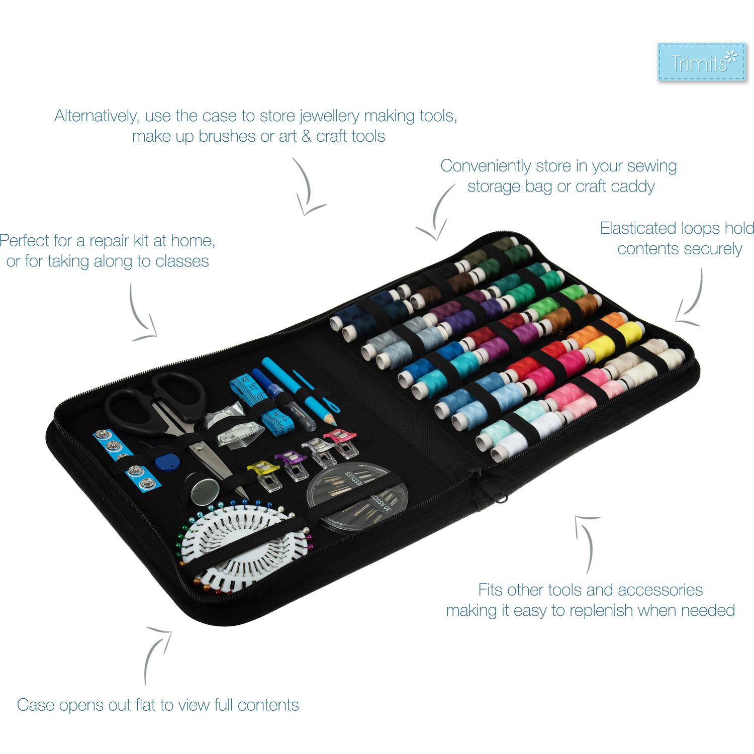 Premium Trimits Zip case Sewing Kit