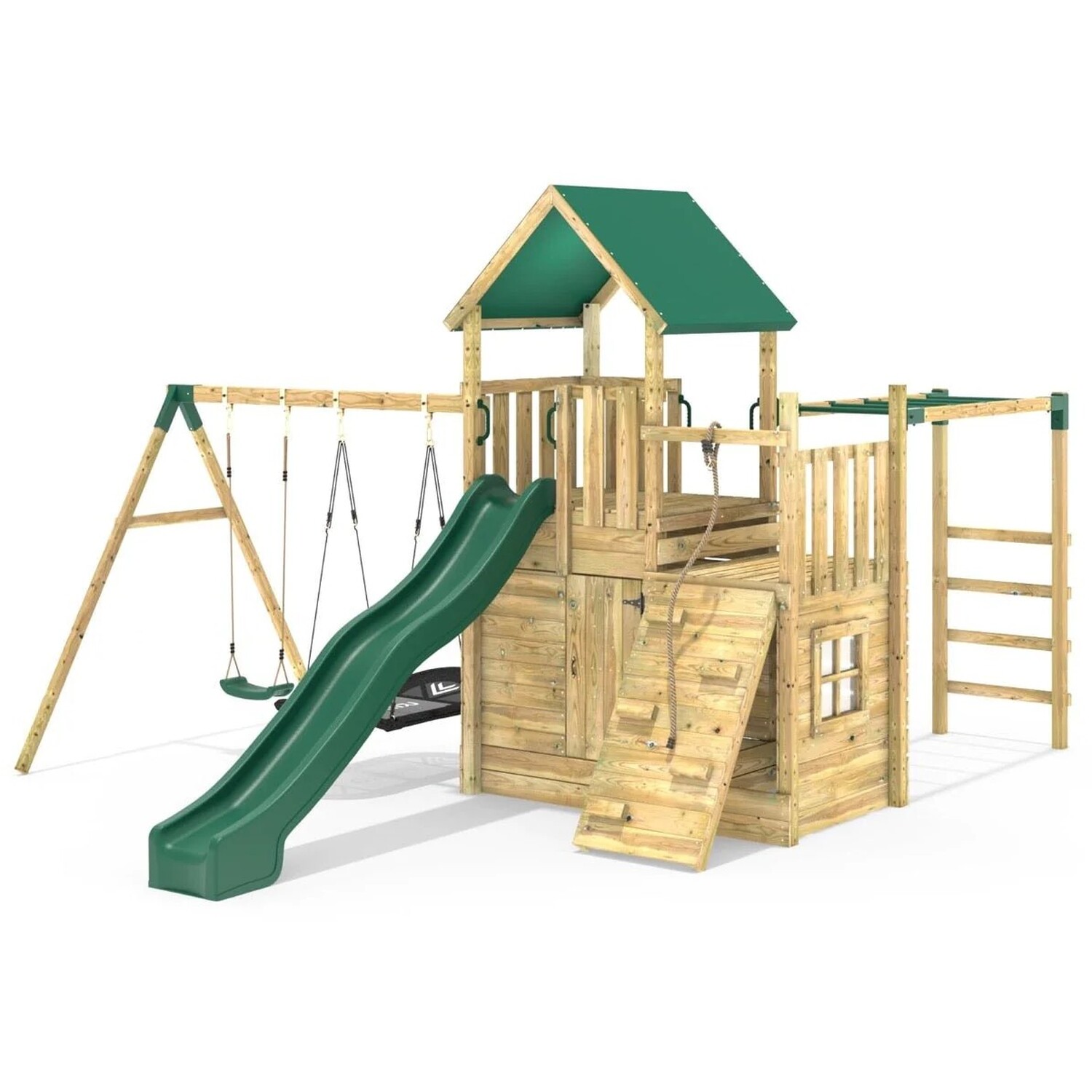 Wooden Climbing Frame Play Tower and Slide M10 - Multiple Styles