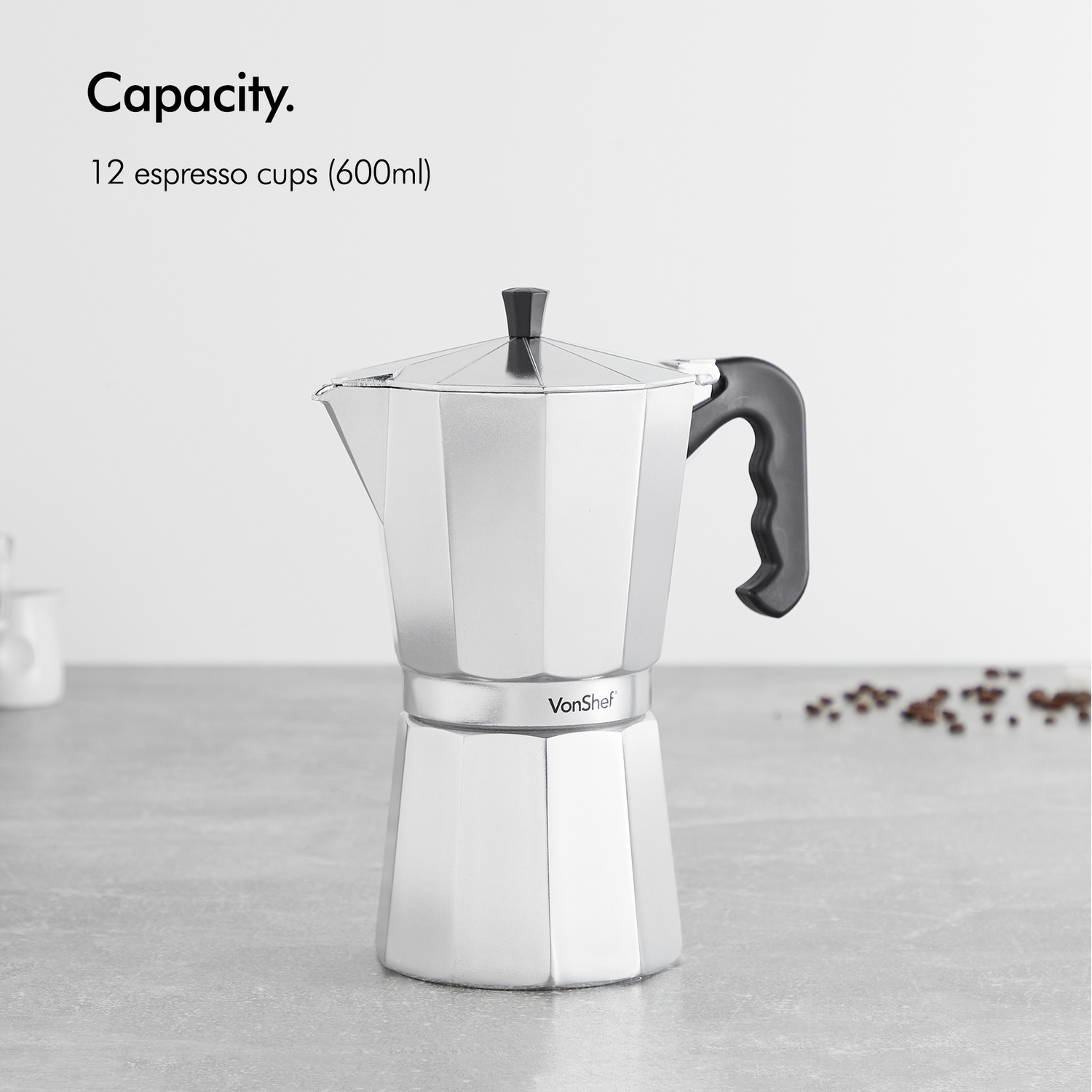 6 Cup Aluminium Stovetop Espresso Maker