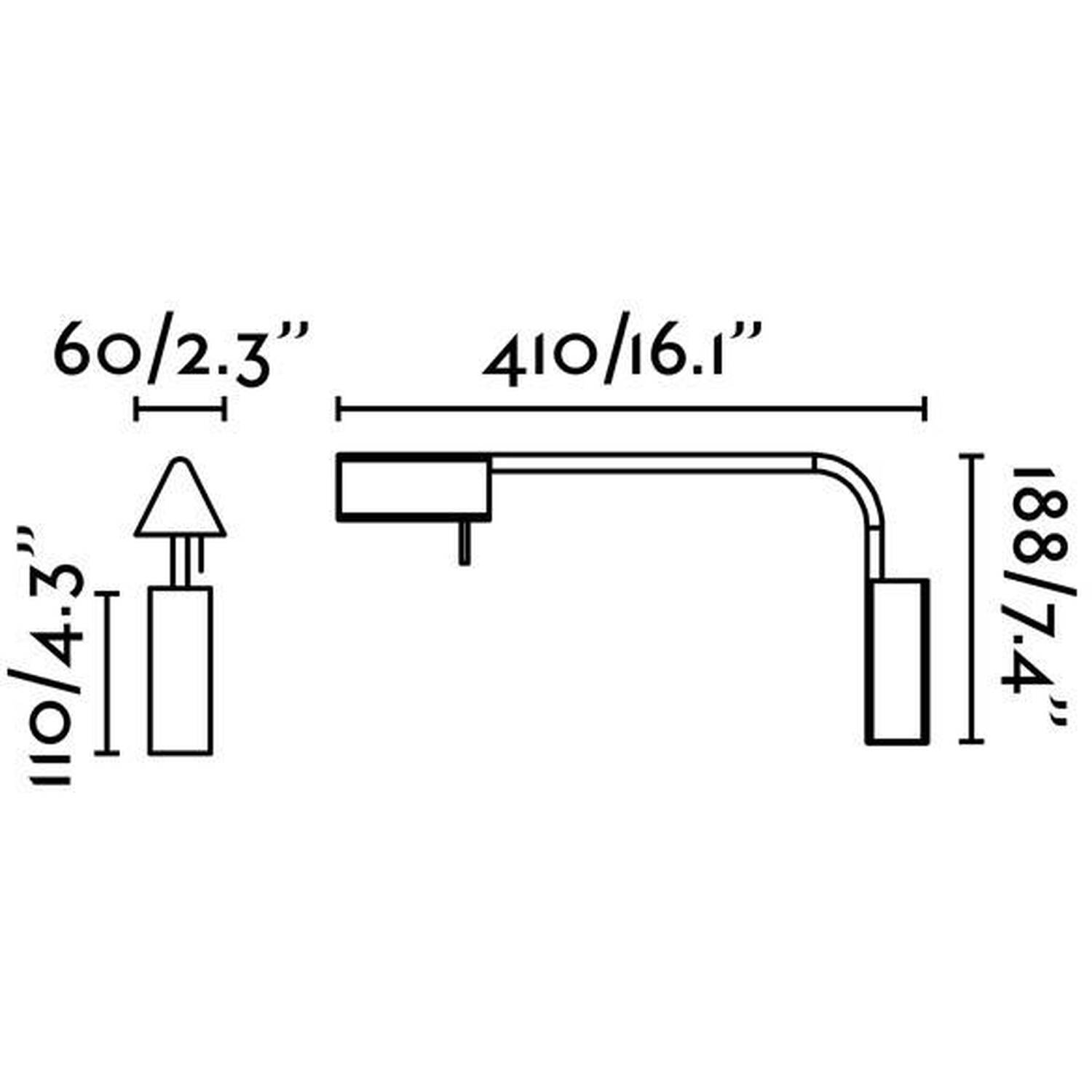 Academy LED Indoor Wall Lamp Chrome