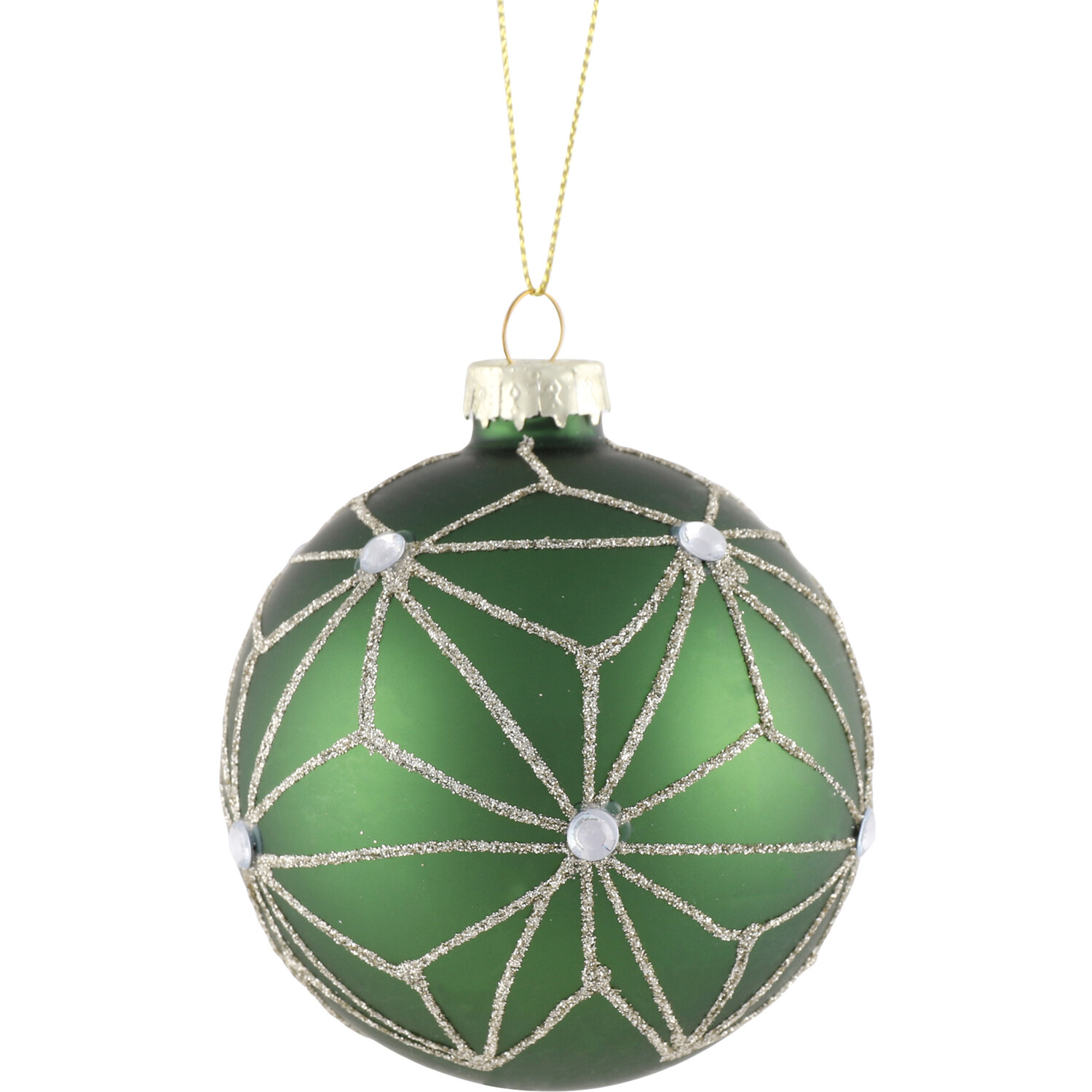Embellished Bauble Matte Green