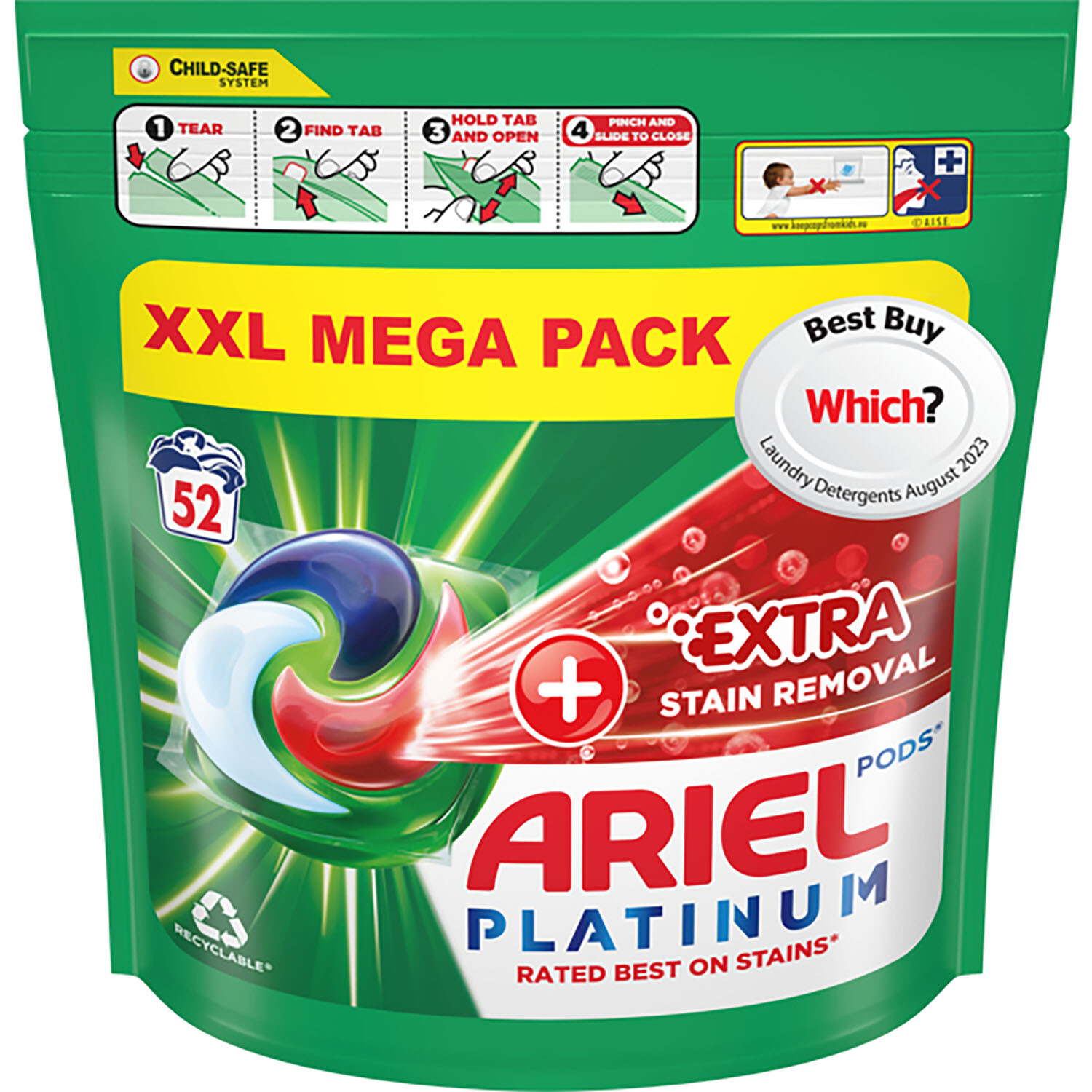 Ariel All-in-One Platinum Pods 52 Washes