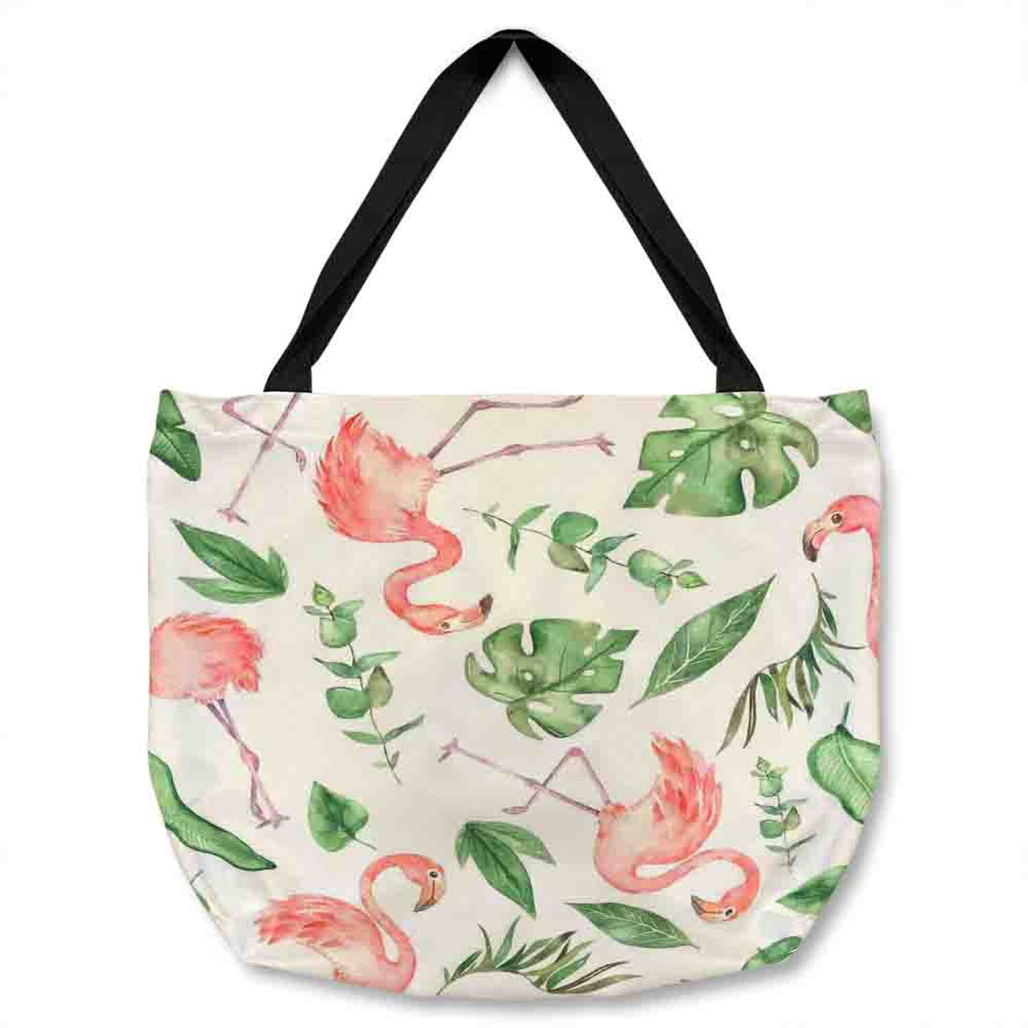 Flamingo Leaves Tote bag