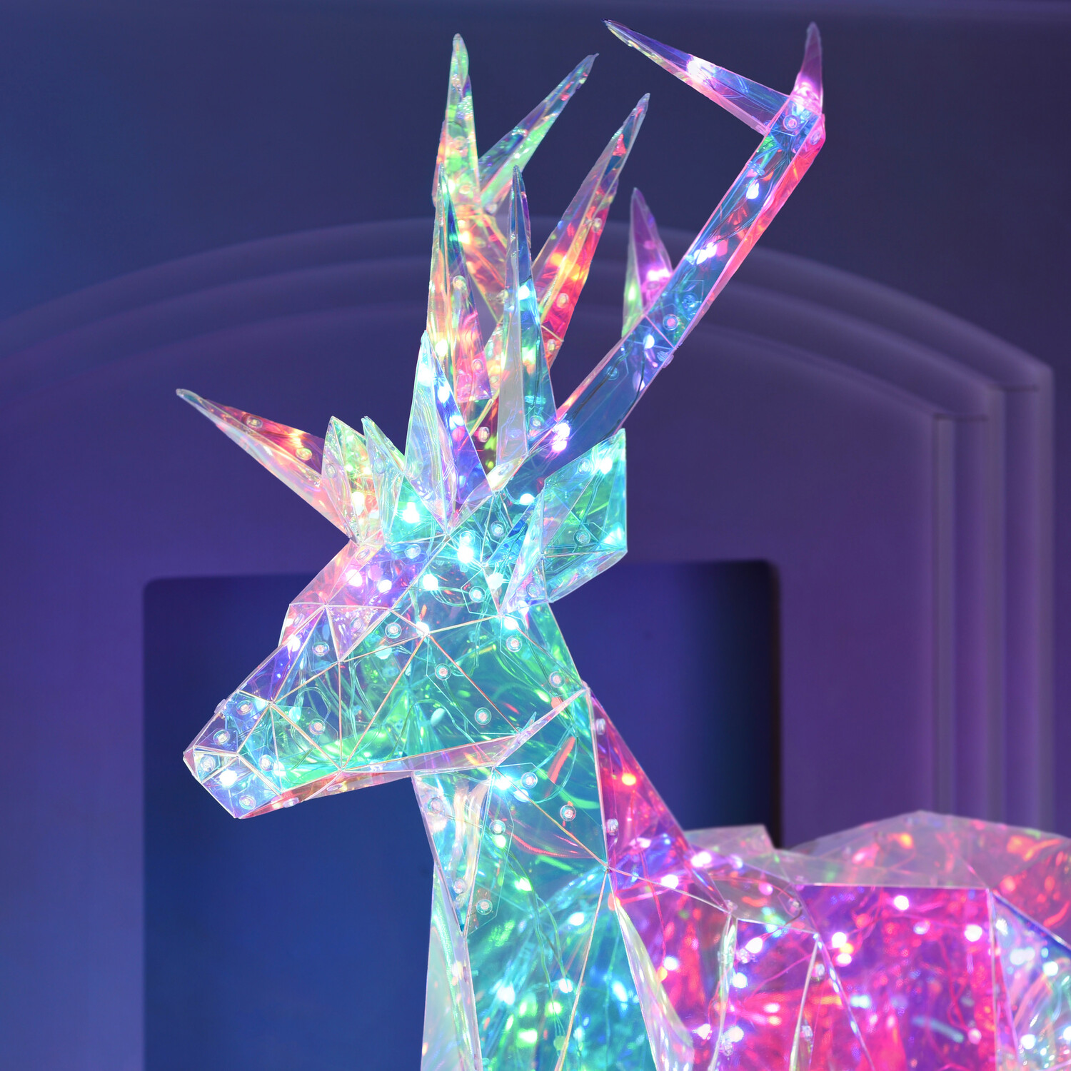 Crystal Effect LED Stag