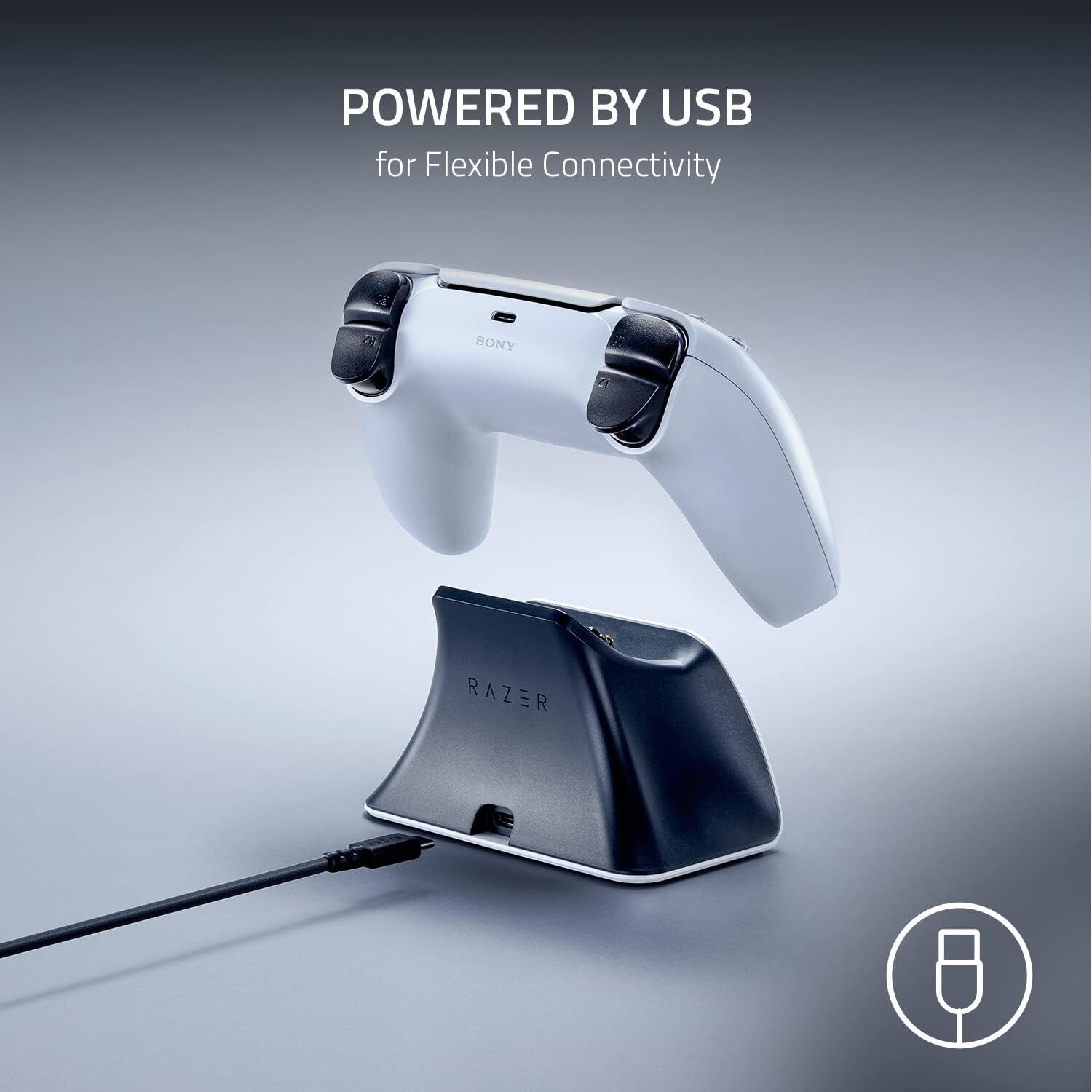 Razer Quick Charging Stand for Ps5 Dualsense Wireless Controller