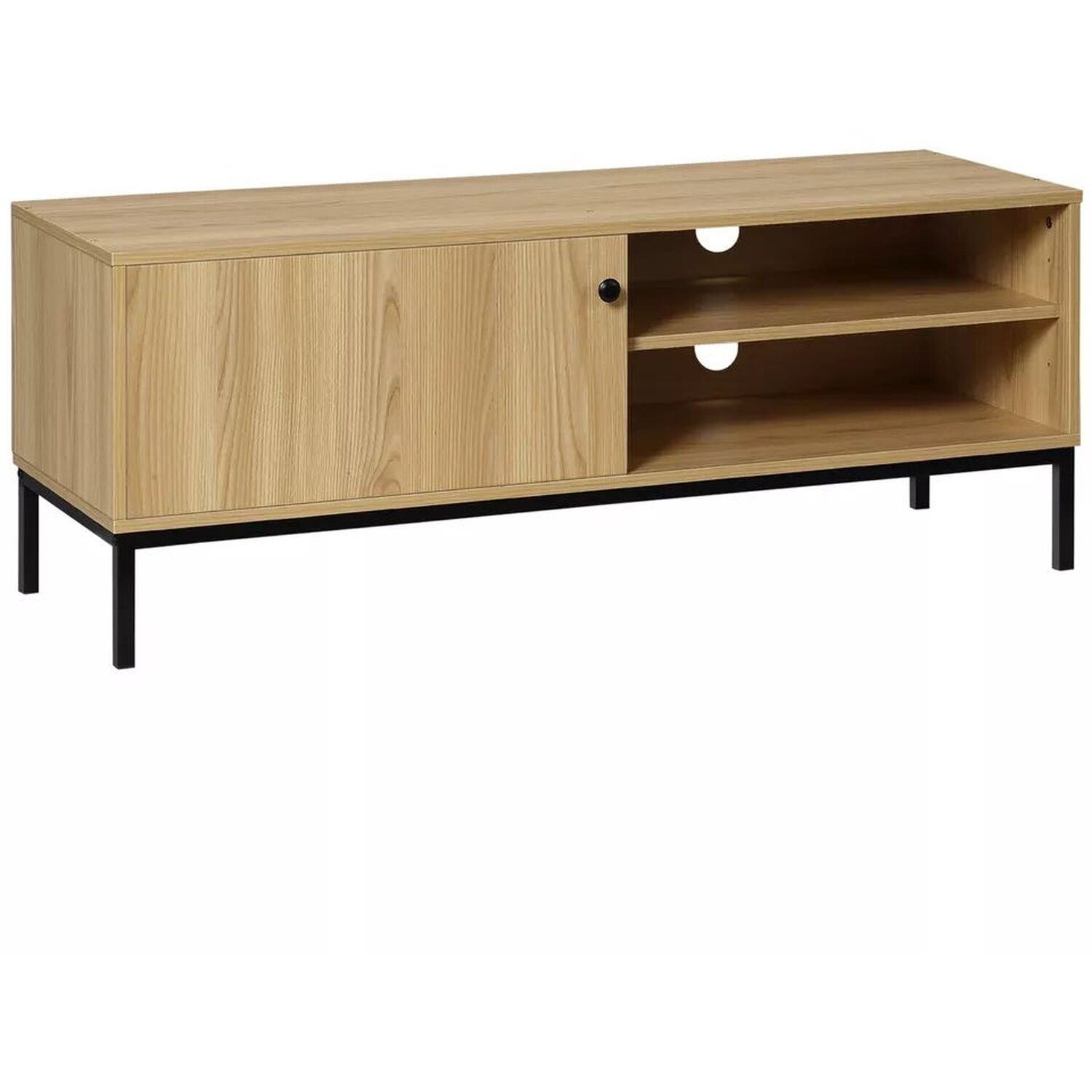 120cm Retro TV Unit with 3 Compartments TVs up to 50"