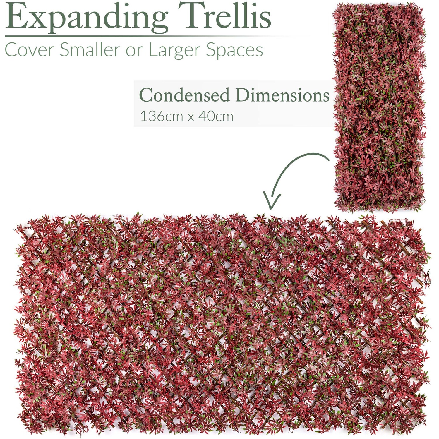 Artificial Red Acer Trellis