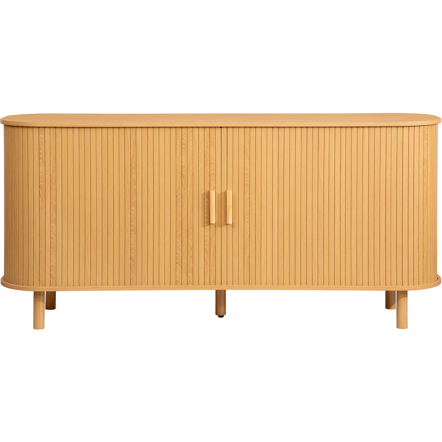 Brown Axel 2 Door Fluted Sideboard Birlea