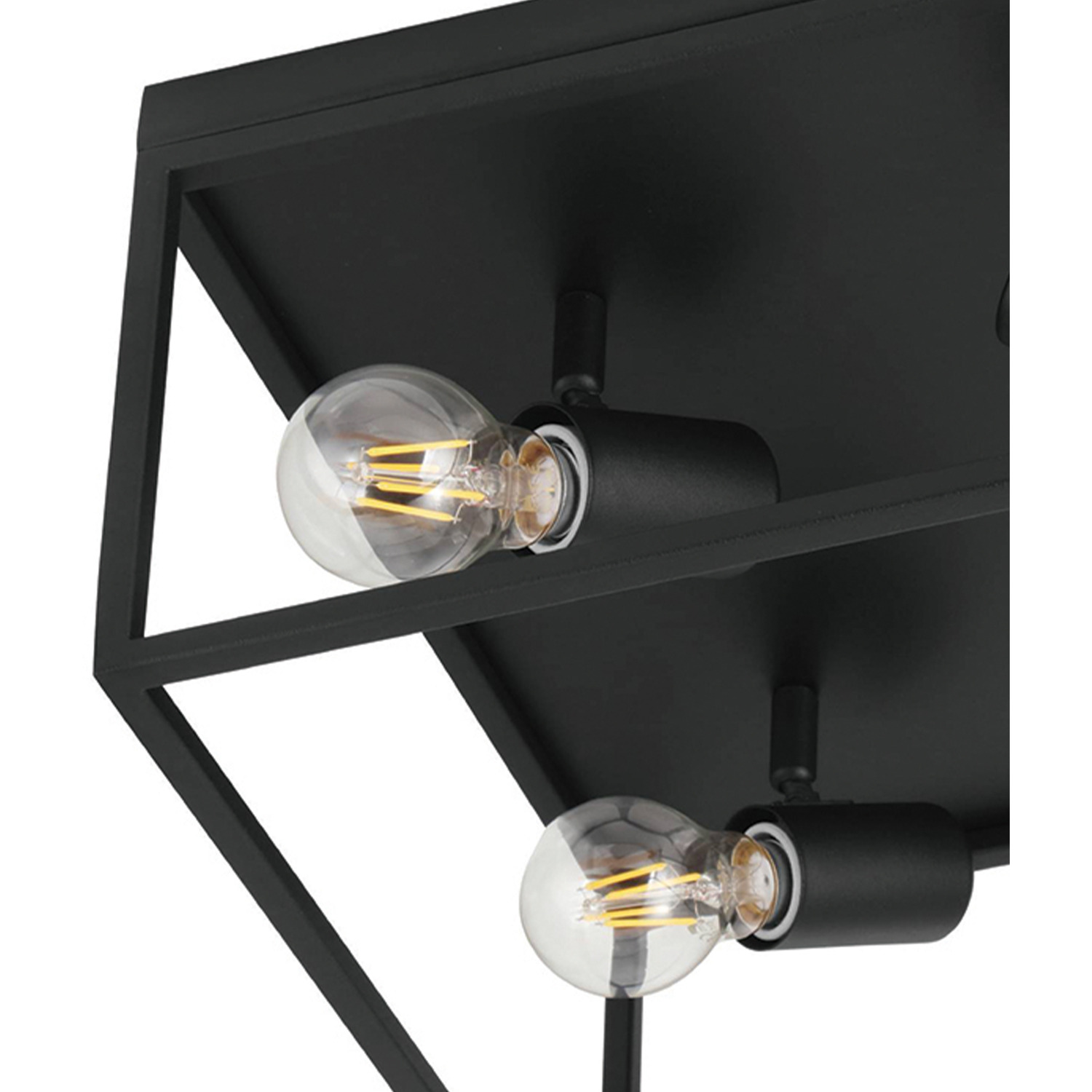 EGLO Silentina 4-light black ceiling light