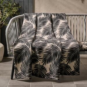 Tropical Leaf Throw Blanket
