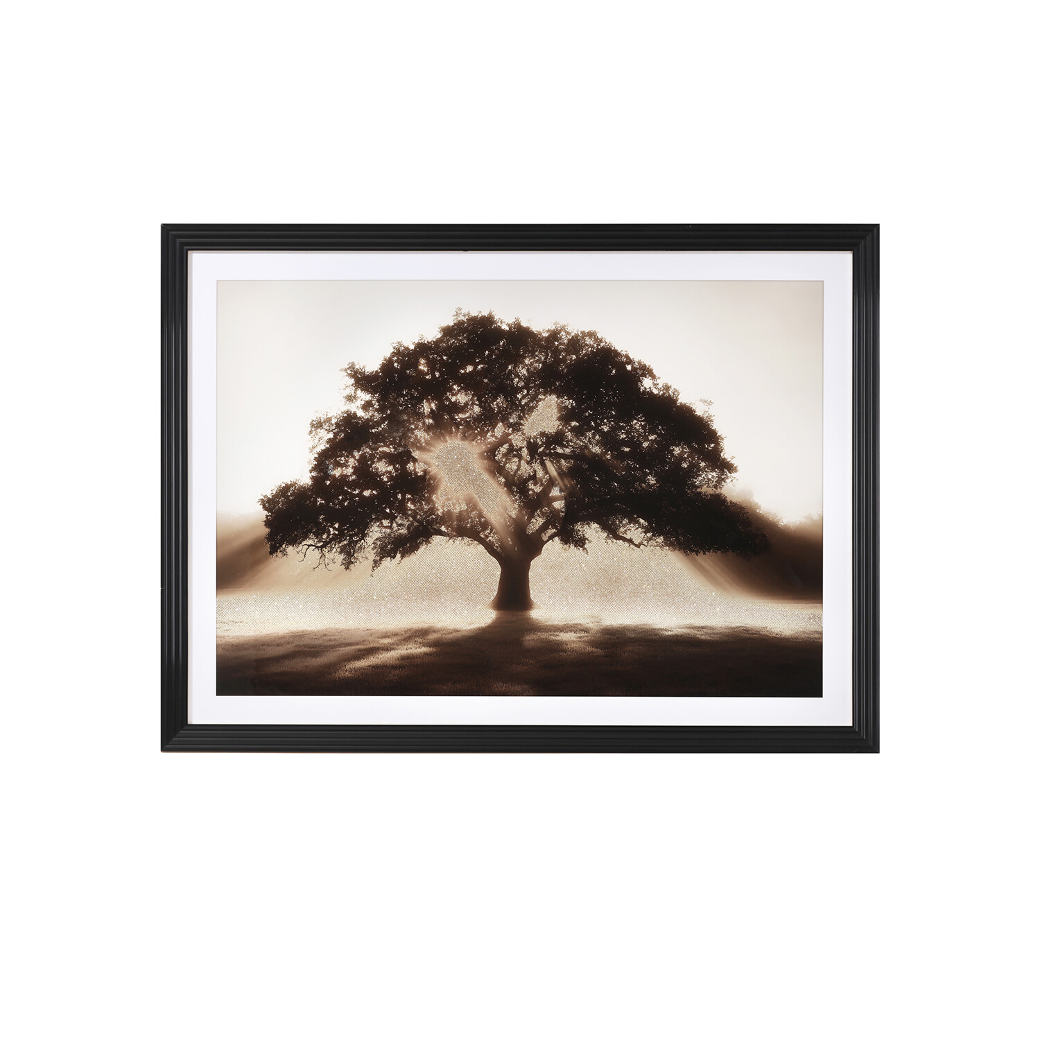 Embellished Sunlit Tree Framed Art