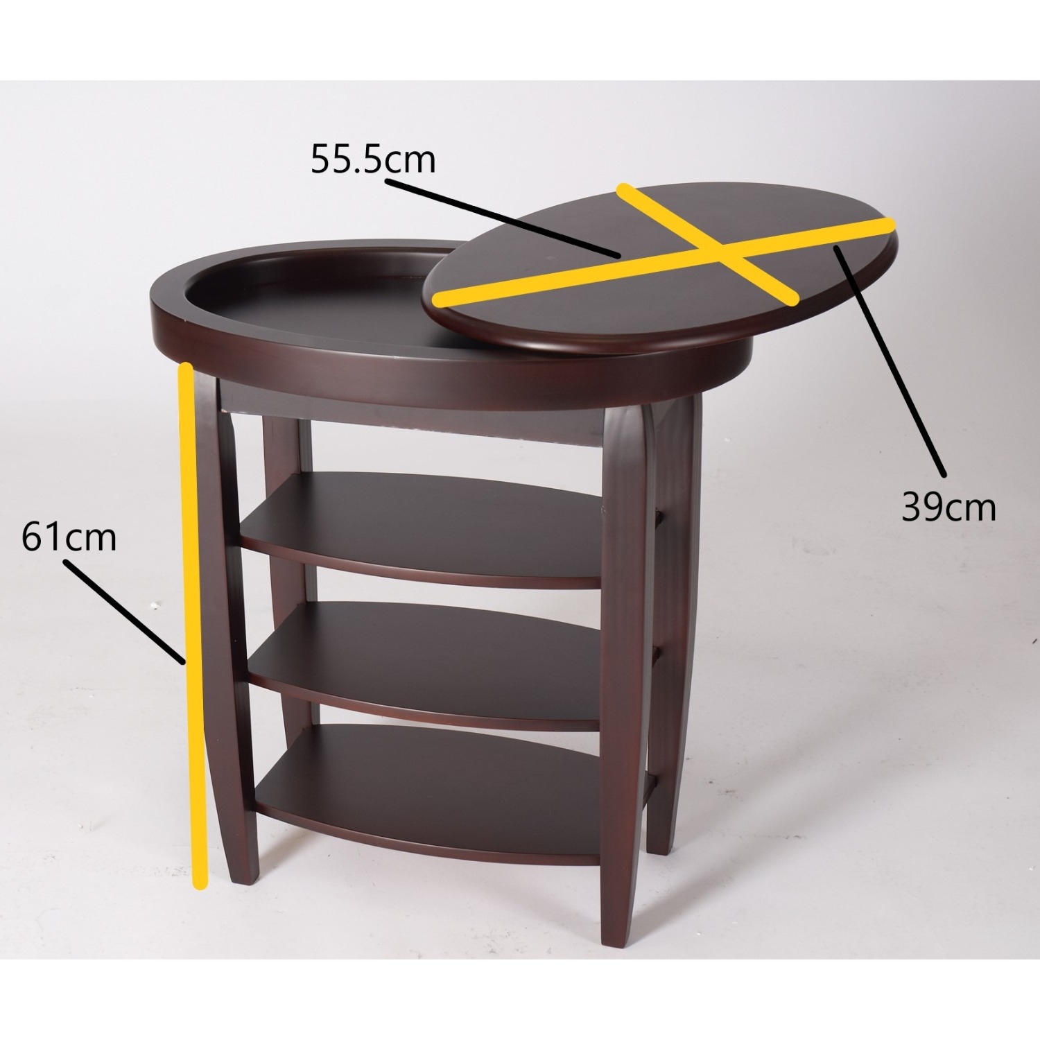 Swivel Top Side Table