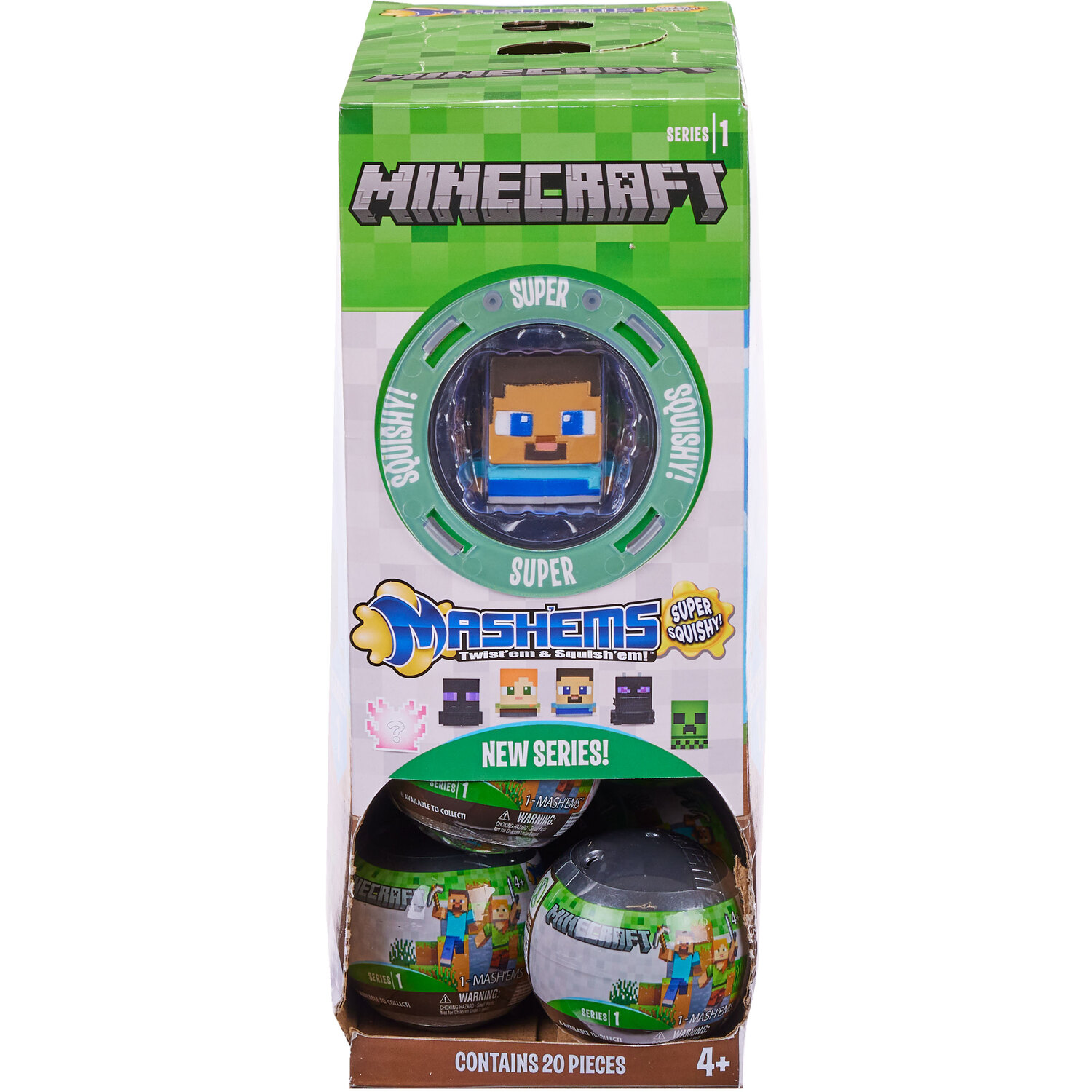 Mash'ems Minecraft Squishy Collectable