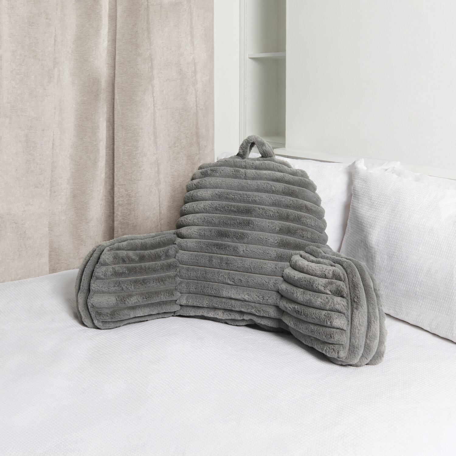 Ribbed Faux Fur Cuddle Chair