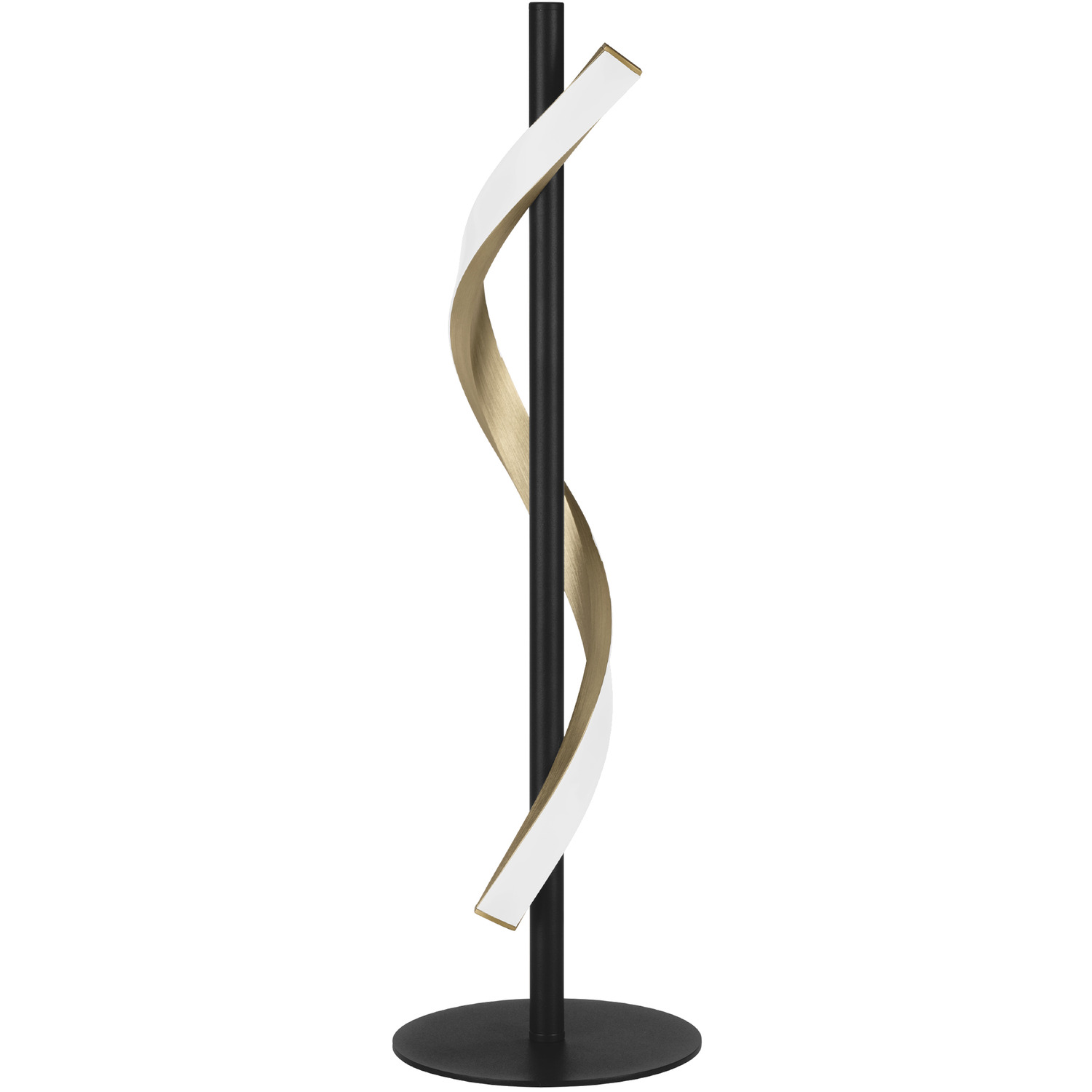 EGLO Conaprato Black and Brushed Brass Modern Table Lamp
