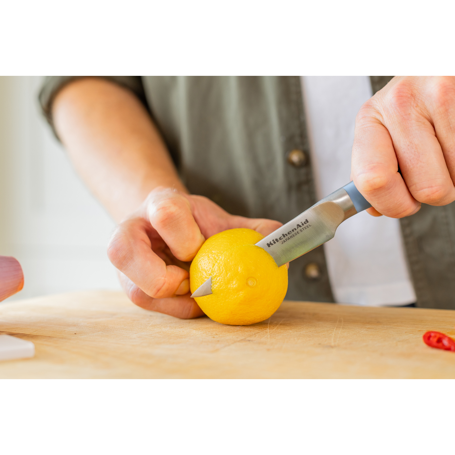 KitchenAid 3-Piece Knife Set, Santoku Knife, Utility Knife, Pairing Knife