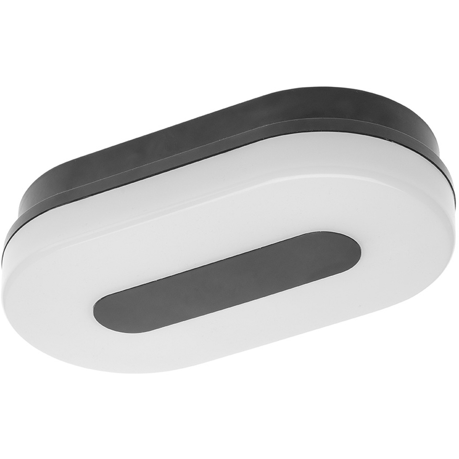 Twister Black White Oval LED Light