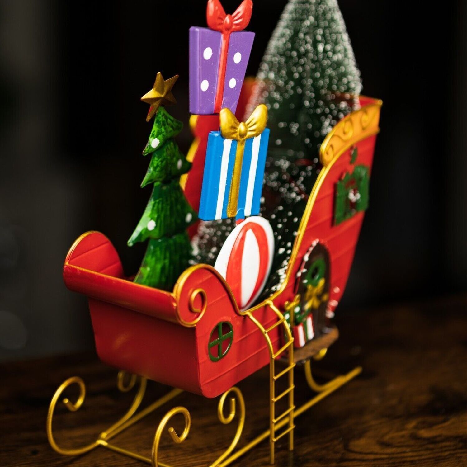 Santa Sleigh Decoration