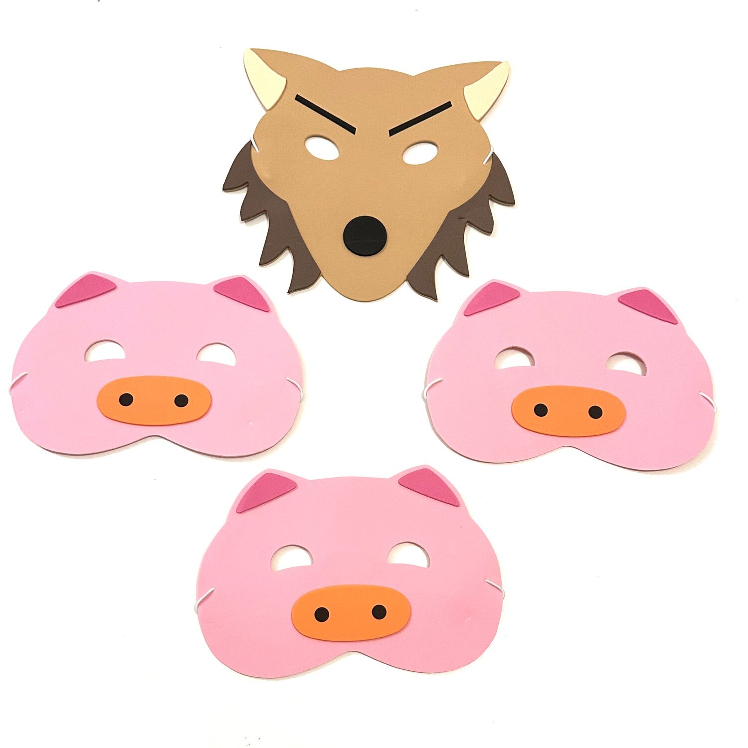 Three Little Pigs Story Mask Set