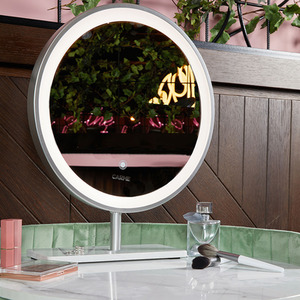French Riviera Velvet Dressing Table with LED Mirror