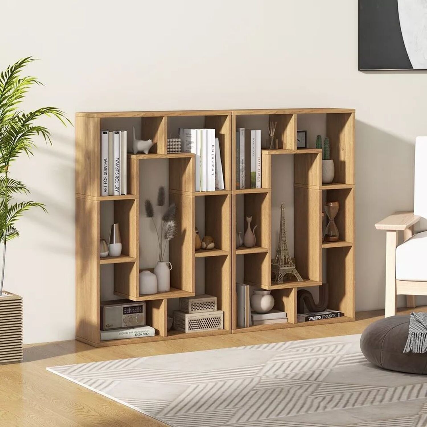 7 Cube Geomeric Bookcase