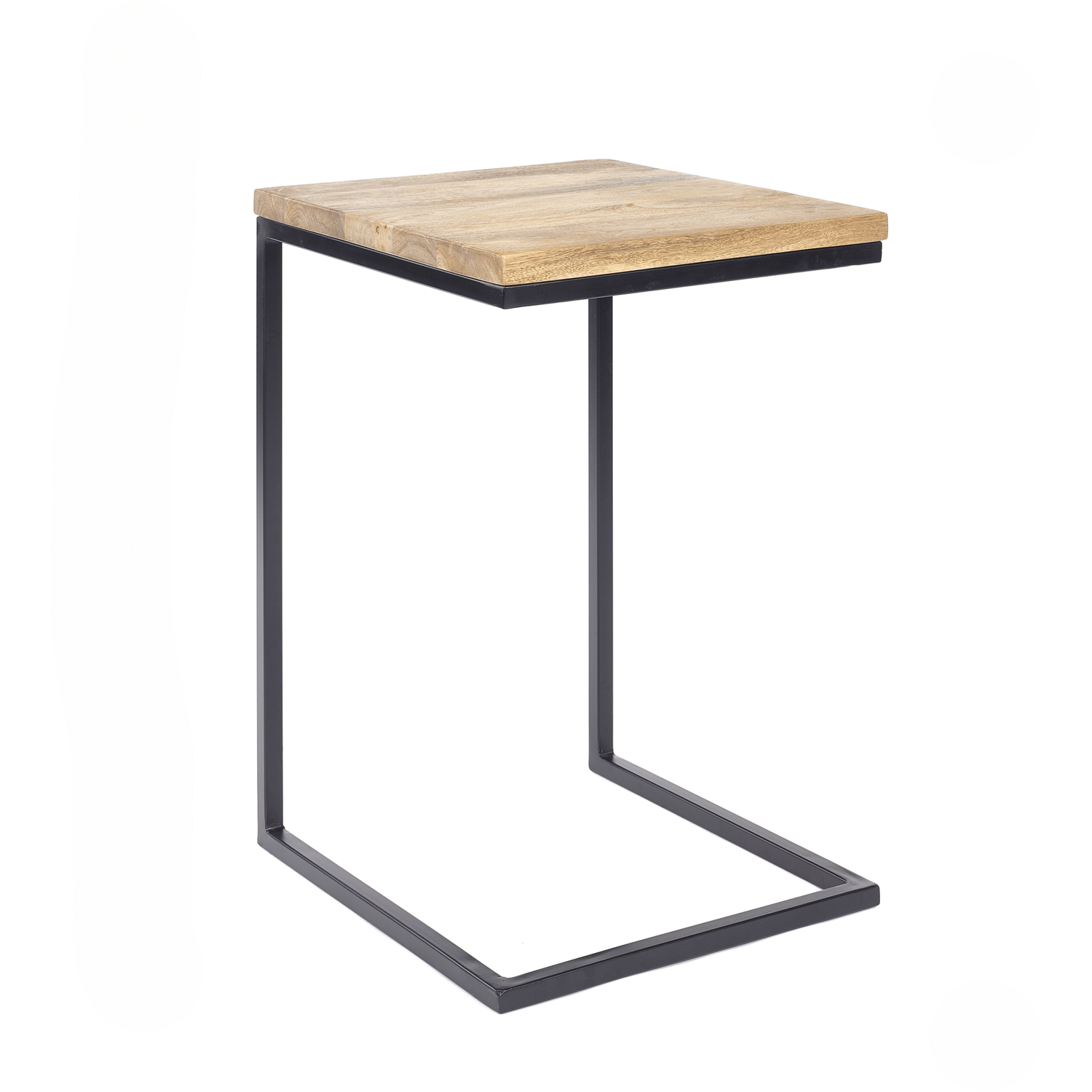Solid Mango Wood Sofa End Side Table