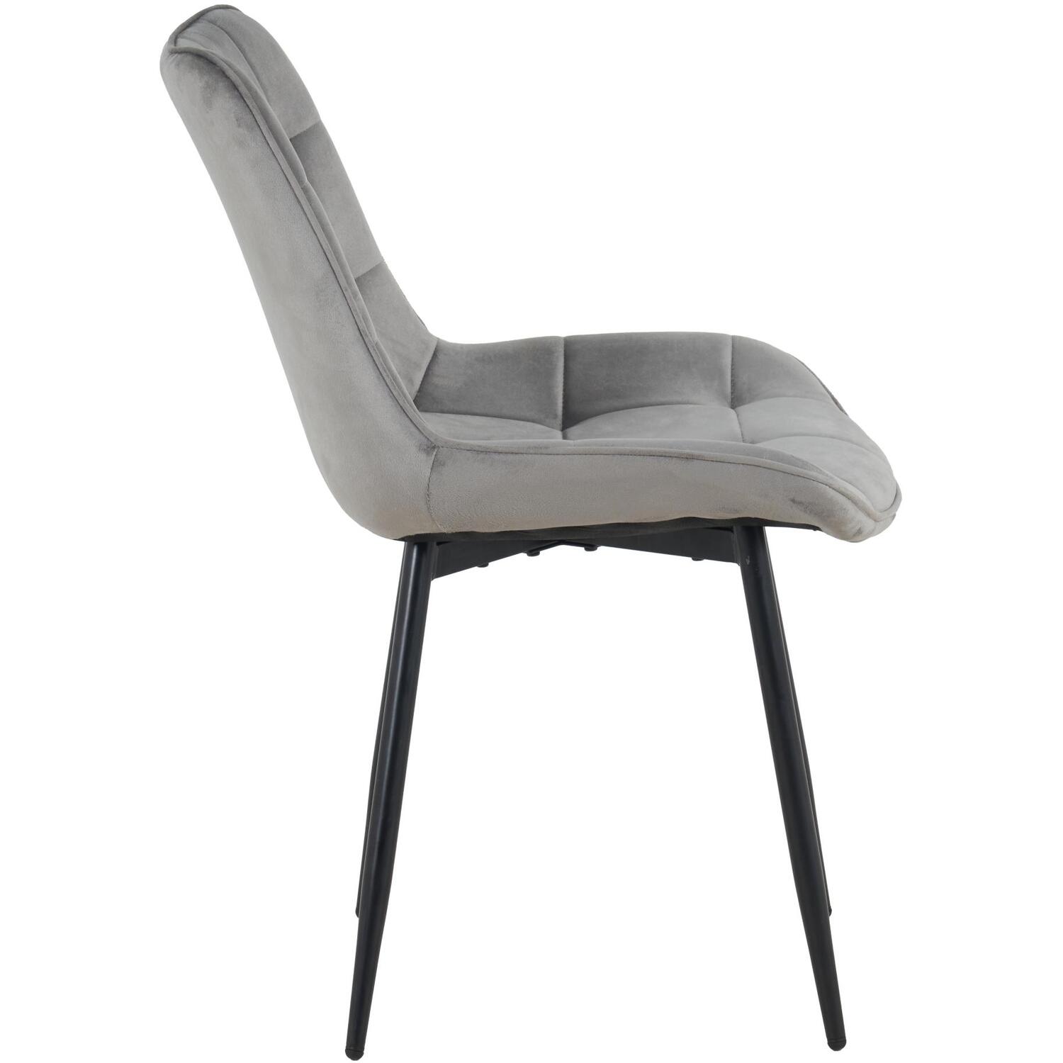 Seattle Dining Table with 4 Erica Velvet Chairs