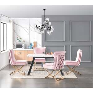 Trafalgar Toga LUX Dining Set with a Table and Chairs Set of 4